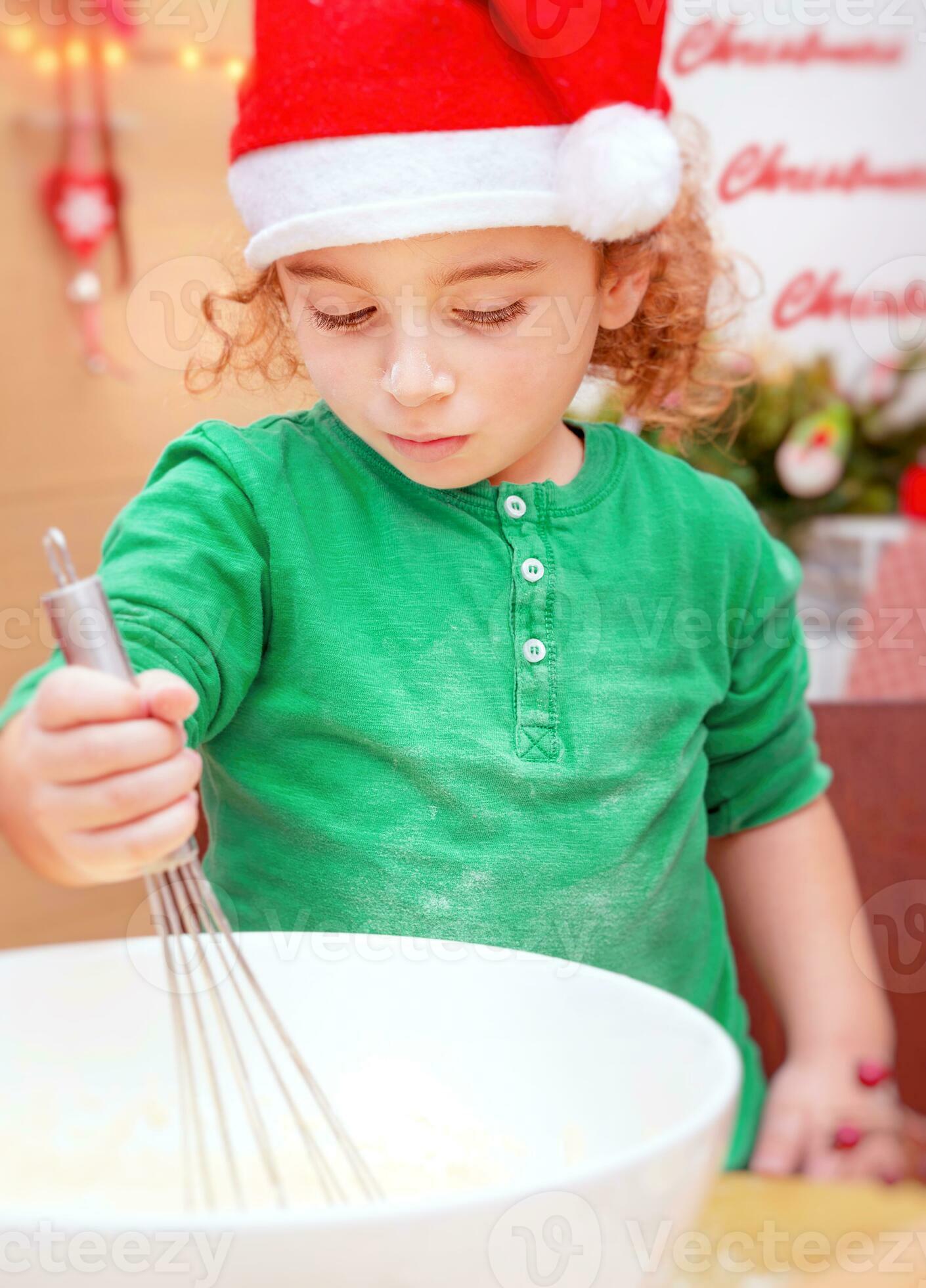 Little boy making Christmas cookies 36447825 Stock Photo at Vecteezy