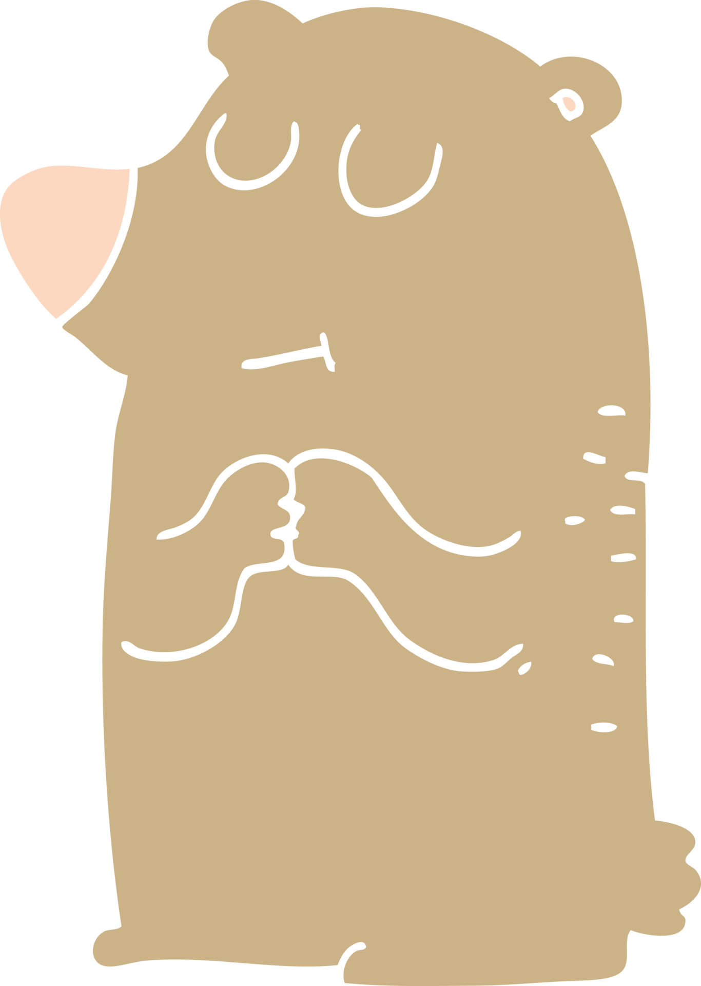 cartoon doodle shy bear 36452412 PNG