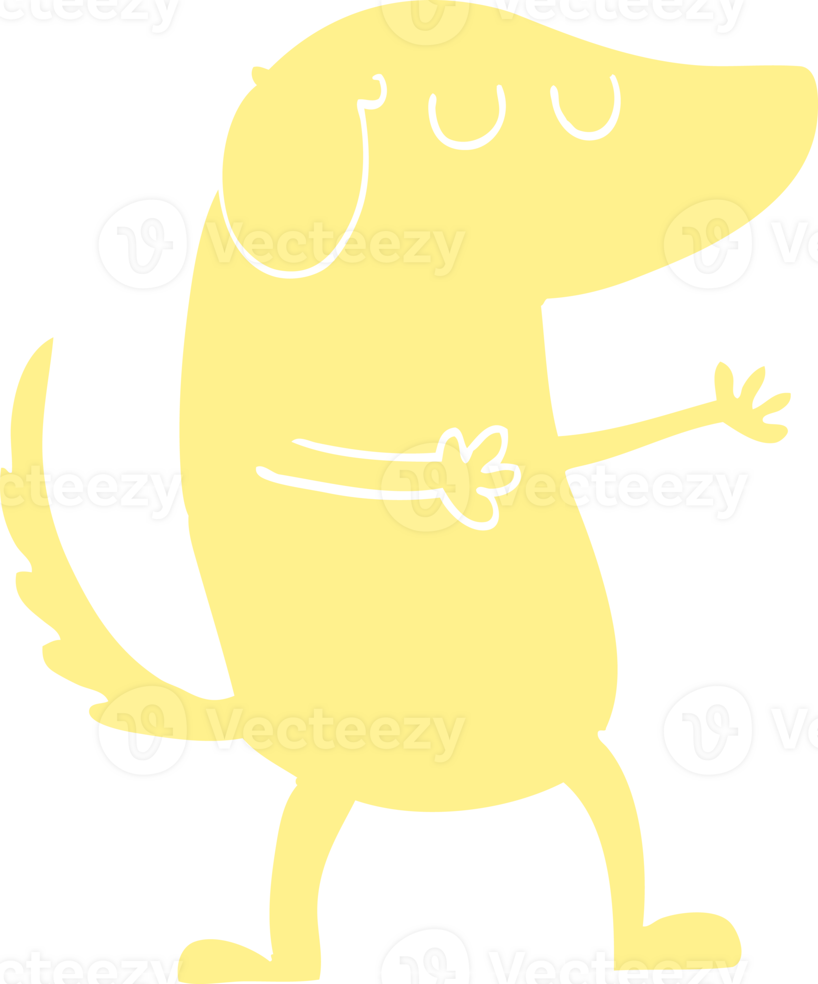 flat color illustration cartoon happy dog 36457983 PNG flat color illustration cartoon happy dog 36457983 PNG