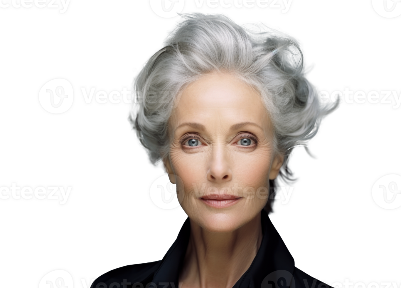 Ai Generated Confident Older Woman With An Elegant Look 36459945 Png