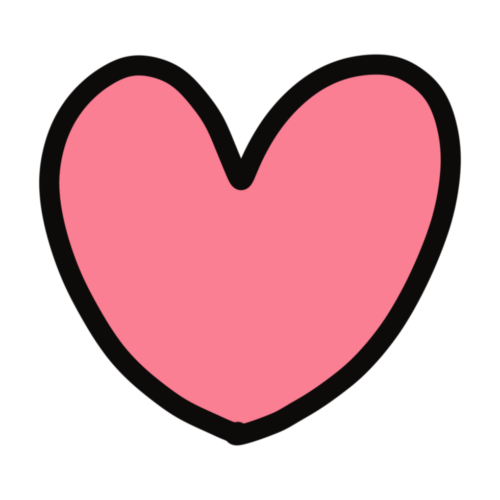 Pink heart cartoon 36460252 PNG