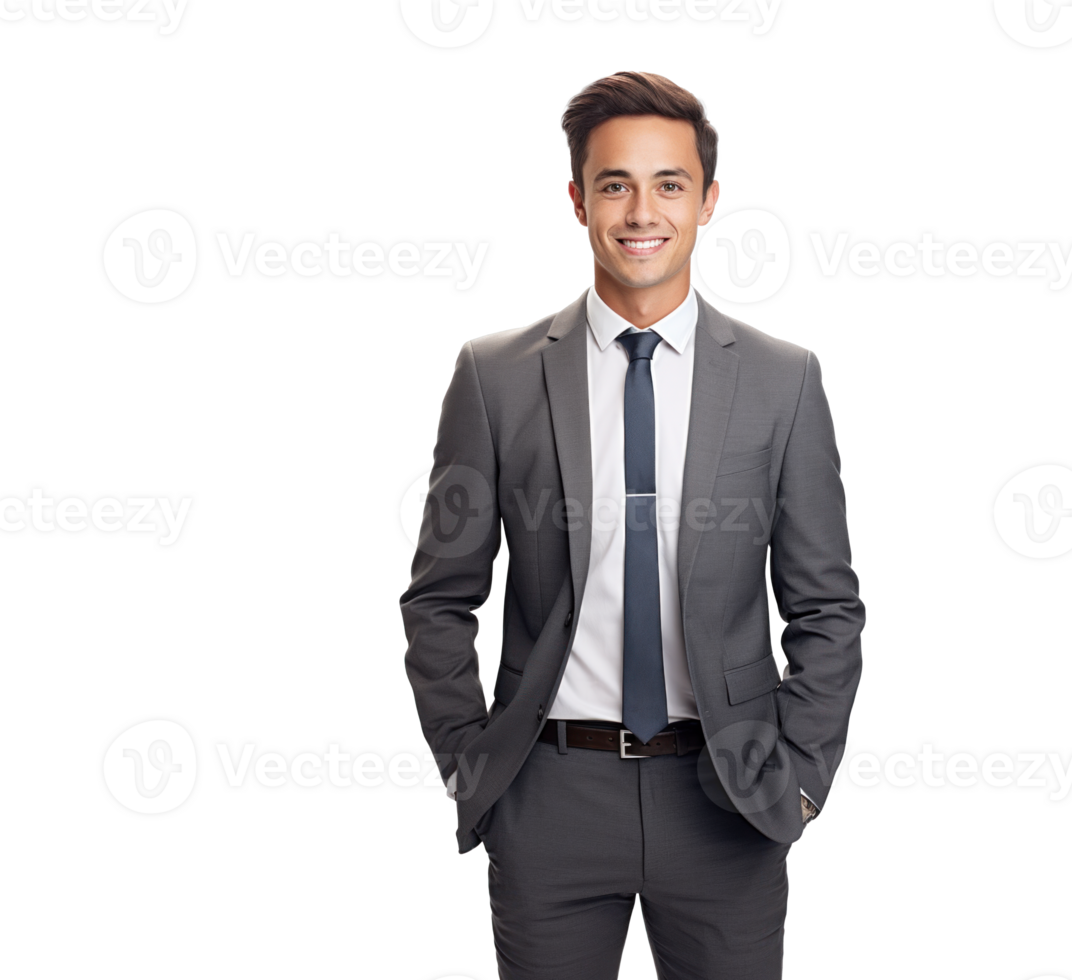 AI generated Young Businessman Portrait on Transparent 36460296 PNG
