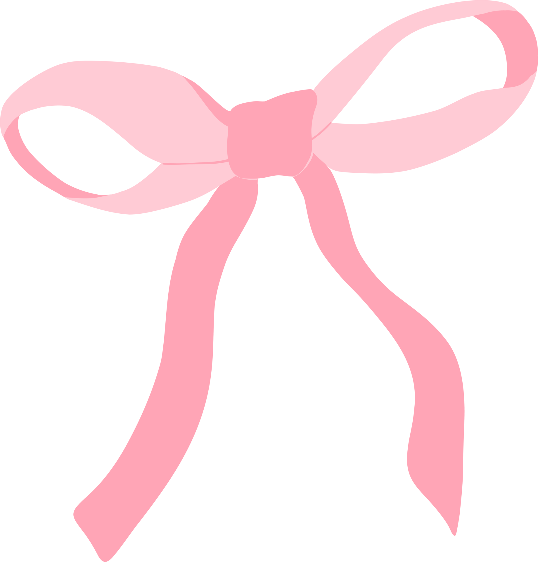 Coquette Aesthetic Ribbon Pink Flat Illustration 36460612 Png