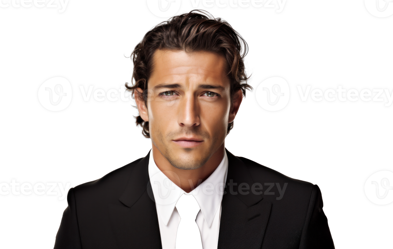 Ai Generated Handsome Businessman In Suit Portrait 36461156 Png