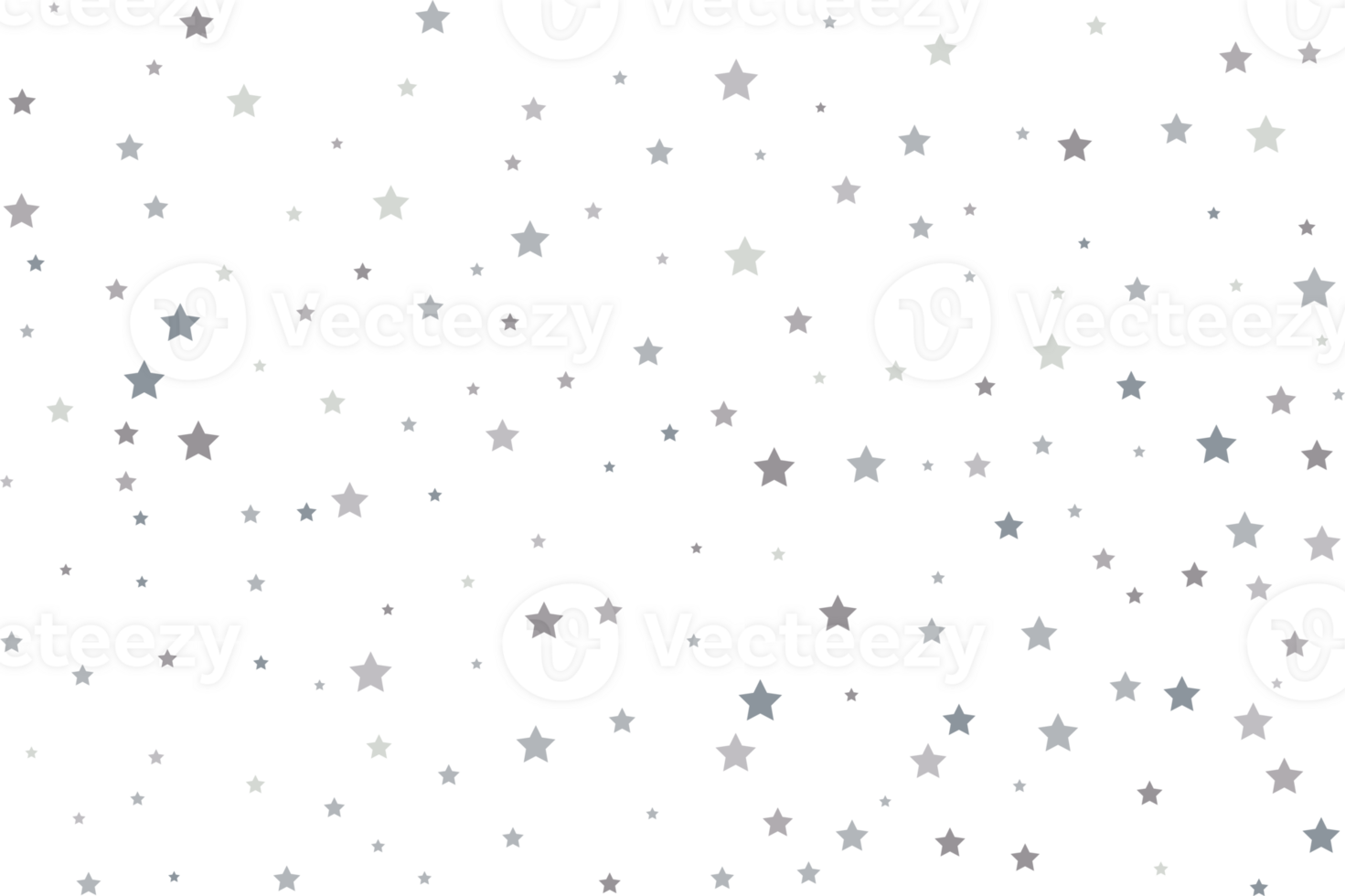 Magic Pattern Of Silver Stars 36467505 Png