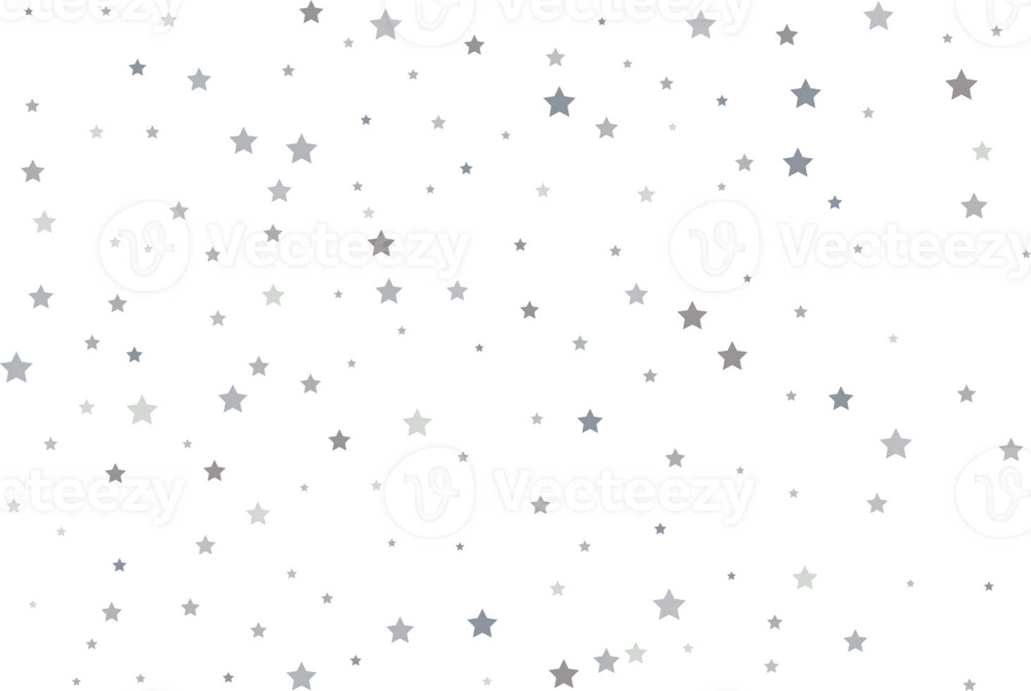 Magic Pattern Of Silver Stars 36467508 Png