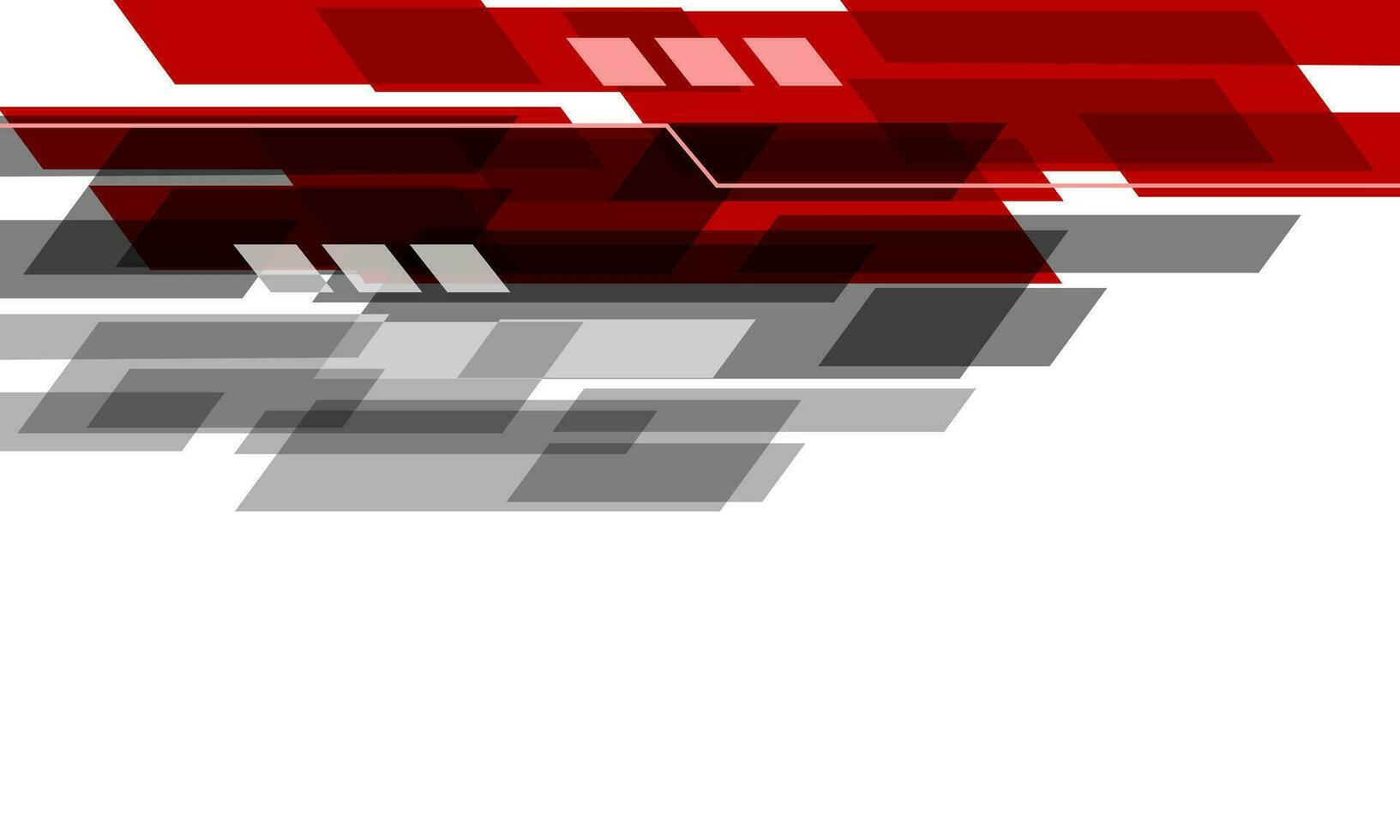 Abstract Red Grey Technology Futuristic Cyber Geometric Dynamic On White Blank Space Design