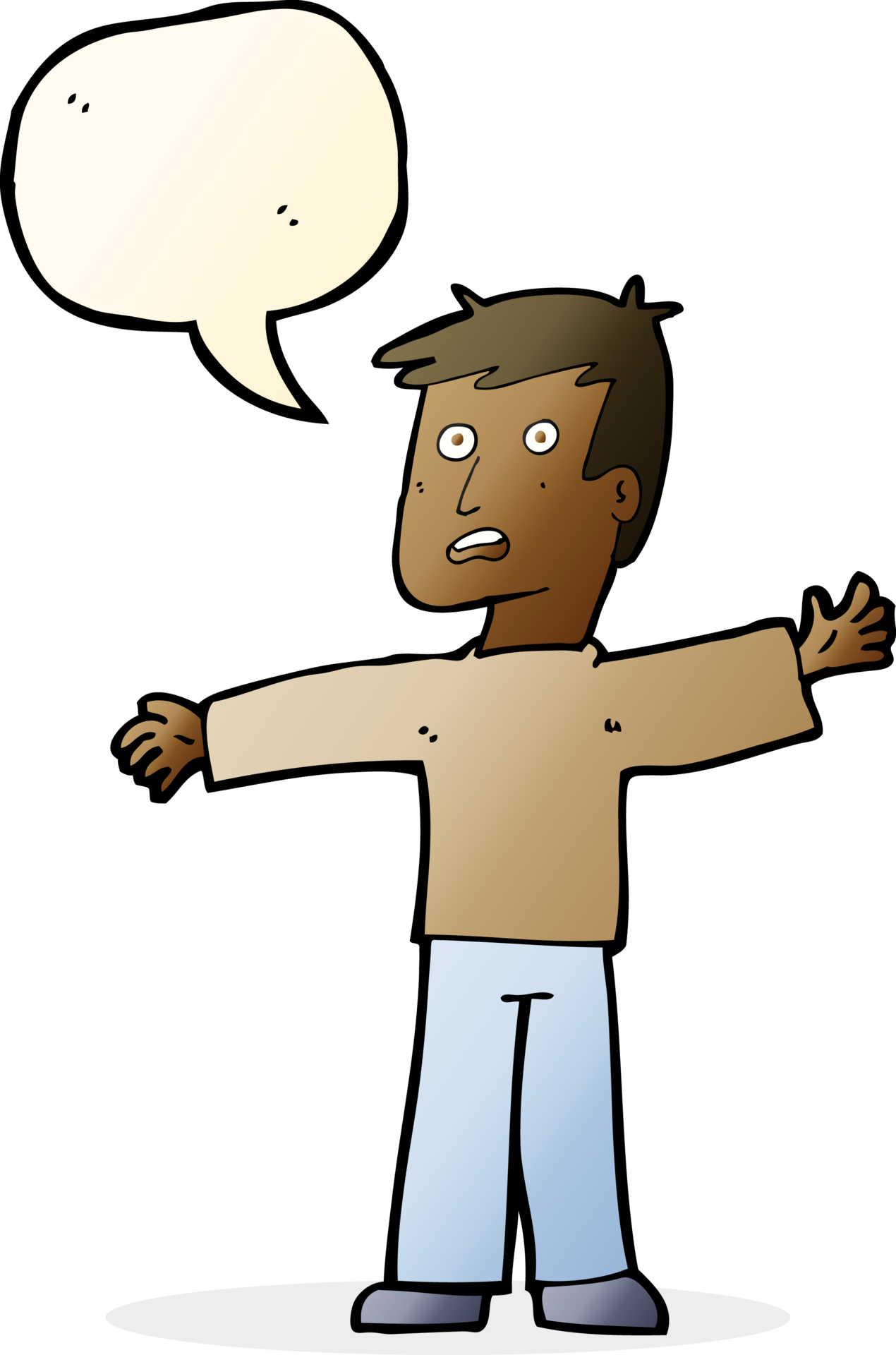 Cartoon Surprised Man With Speech Bubble 36472590 PNG cartoon-surprised-man-with-speech-bubble-36472590-png