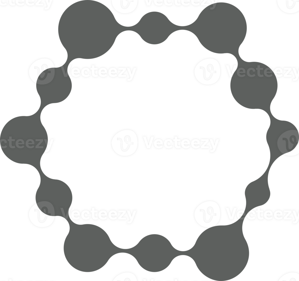 Metaball Connected Blobs Shapes In Pattern Morphed Fluid Symbol Circular Balls In Grid
