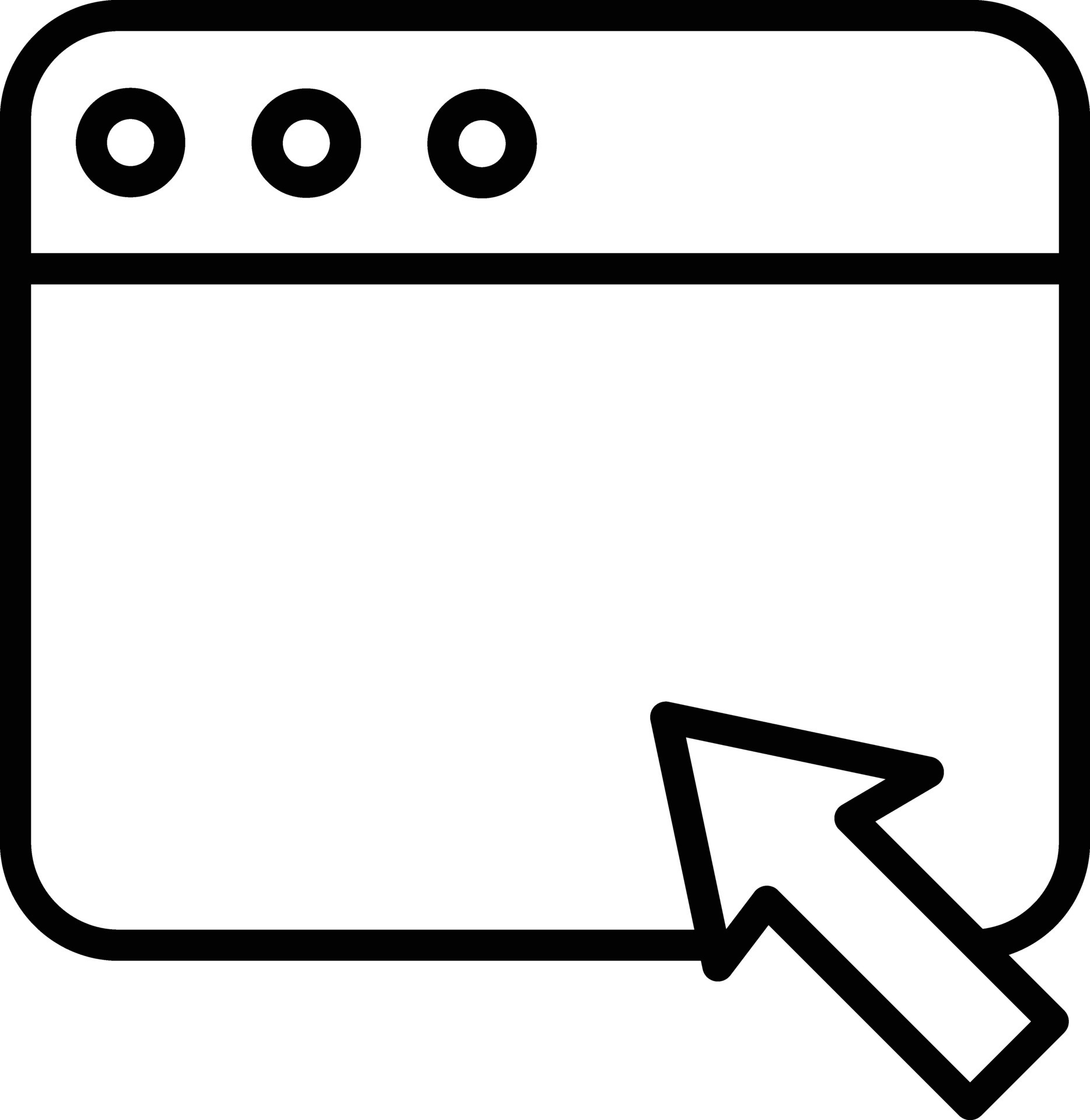 Web click Outline vector illustration icon 36482009 Vector Art at Vecteezy