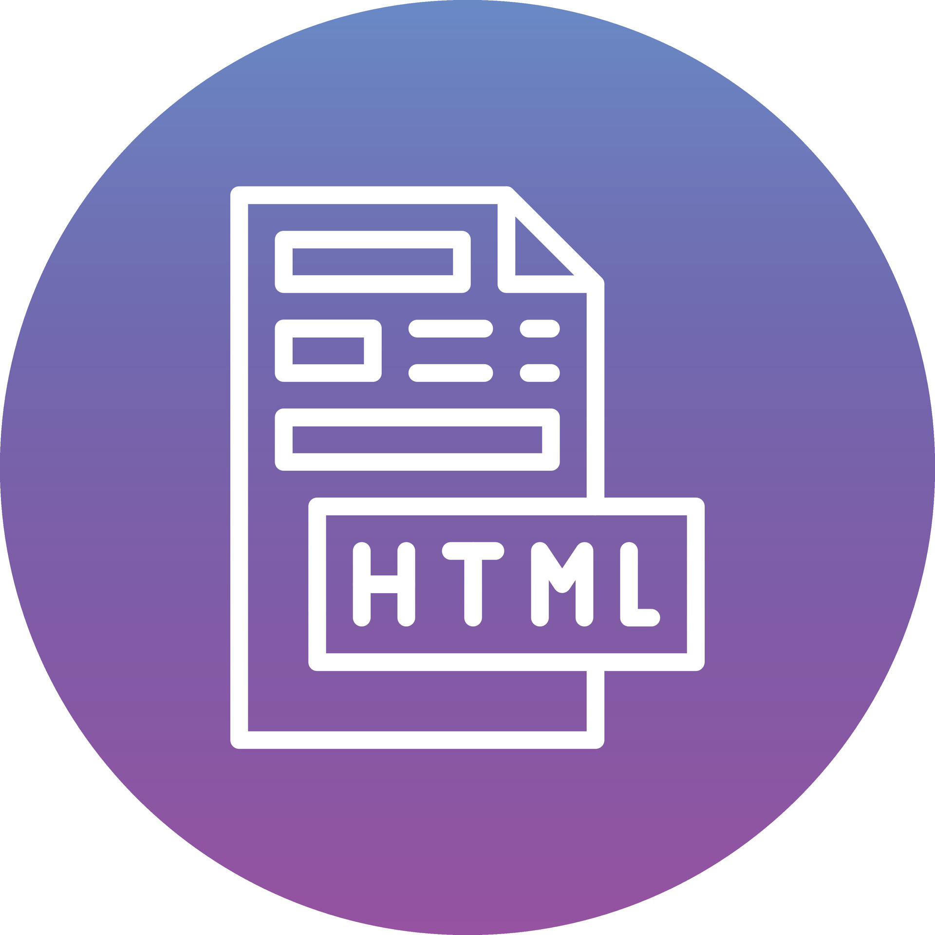 Html File Vector Icon 36483006 Vector Art At Vecteezy