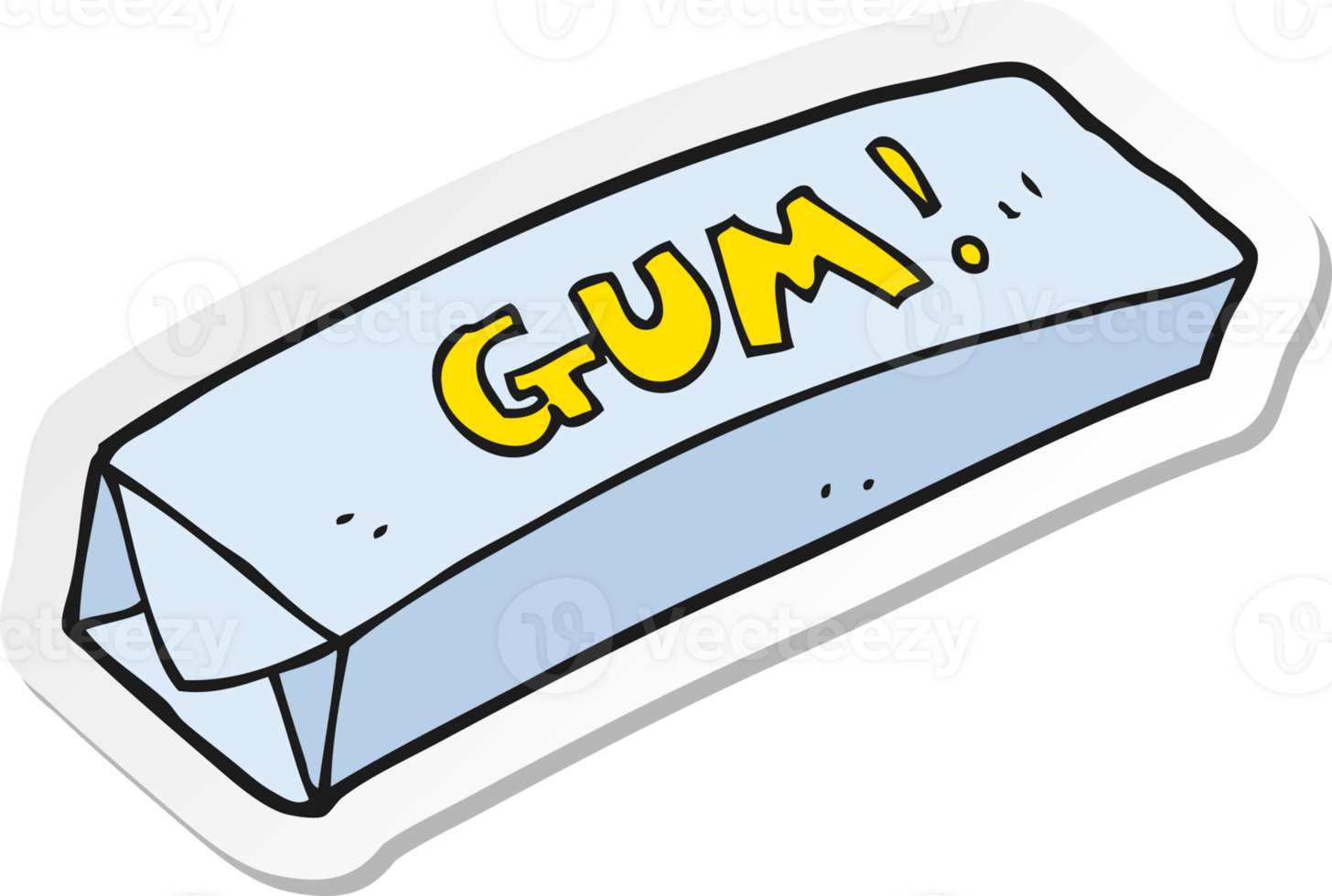 pegatina de un chicle de dibujos animados 36483758 PNG