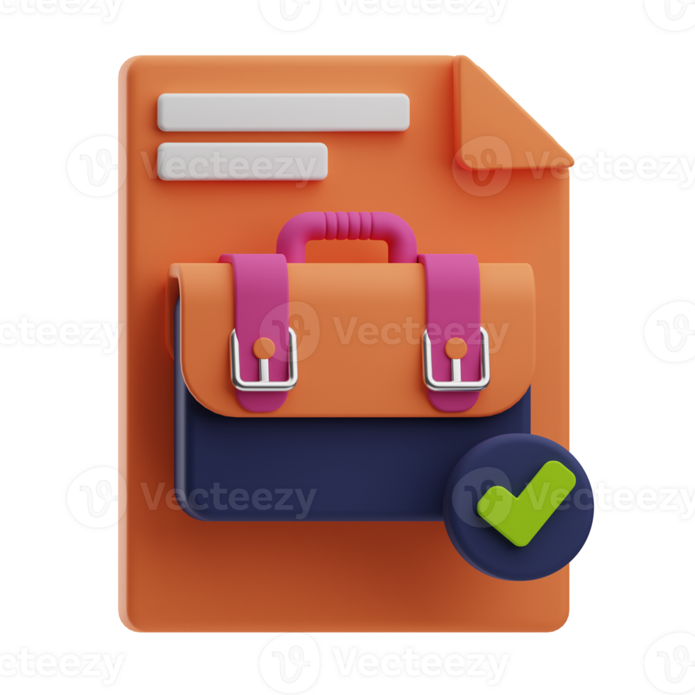 Recruitment Object Porfolio 3d Illustration 36487176 Png