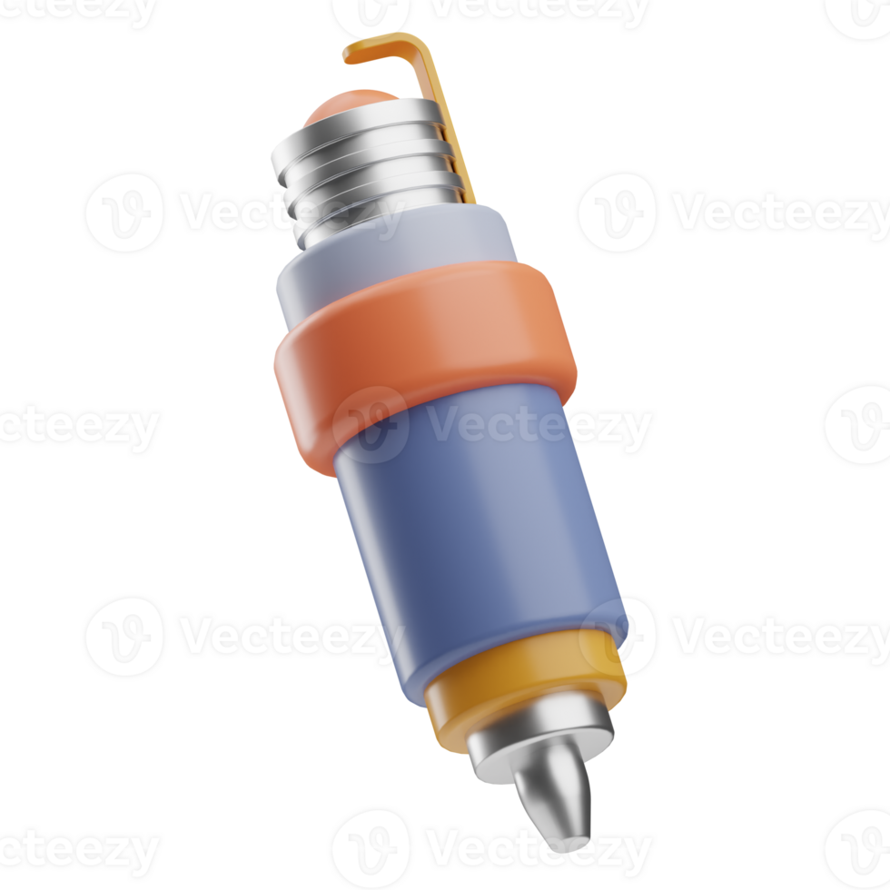 Engineering Object Spark Plug 3d Illustration 36487295 Png
