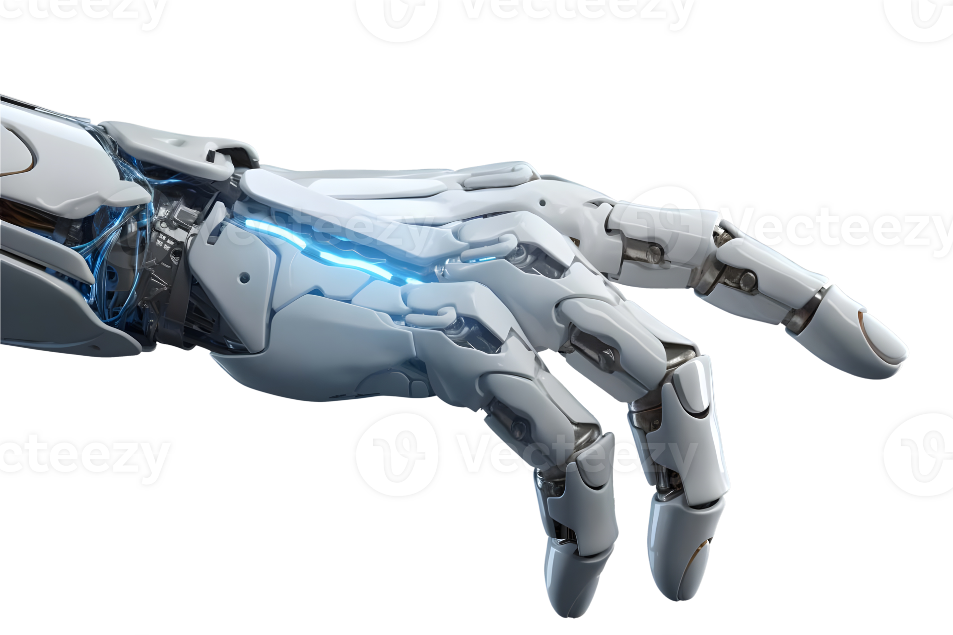 AI generated Robot hand isolated on transparent background, clipping path. 36488417 PNG
