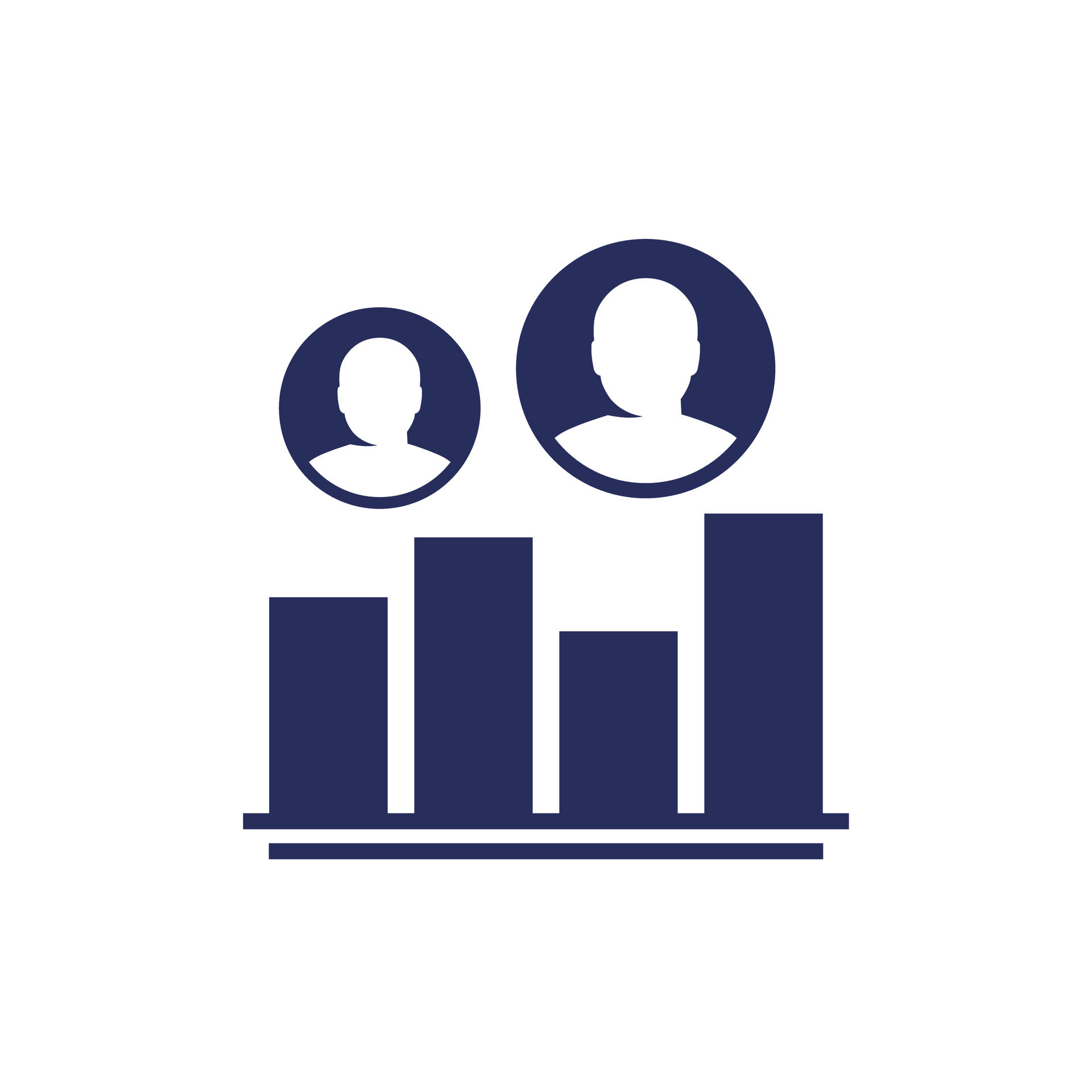 customer segmentation icon with a graph 36489184 Vector Art at Vecteezy
