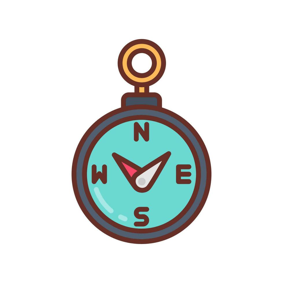 Magnetic Compass Icon In Vector Illustration 36489409 Vector Art At Vecteezy