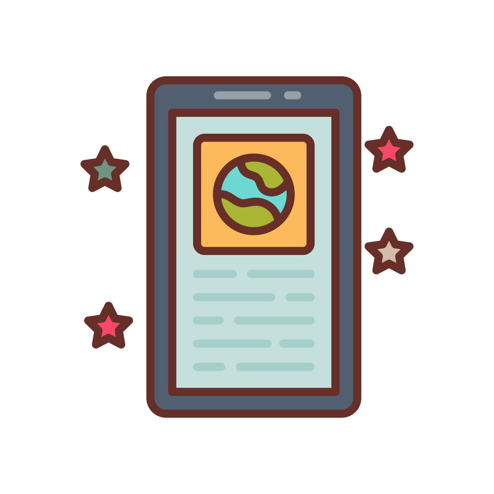 Planet App icon in vector. Illustration 36489450 Vector Art at Vecteezy