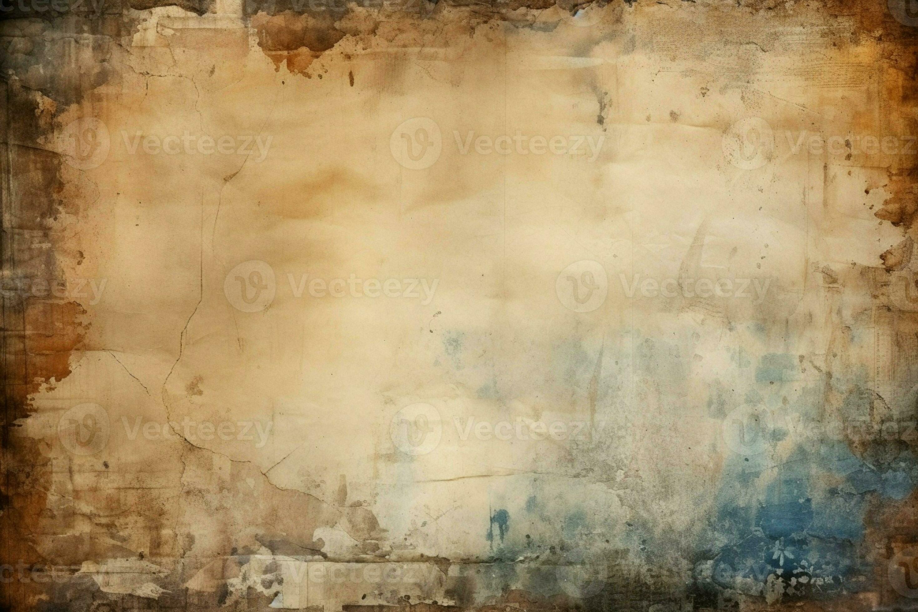 AI generated Vintage appeal Old paper texture with stains and scratches ...