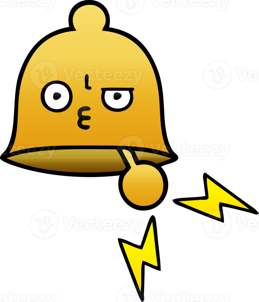 gradient shaded cartoon ringing bell 36495059 PNG gradient shaded cartoon ringing bell 36495059 PNG