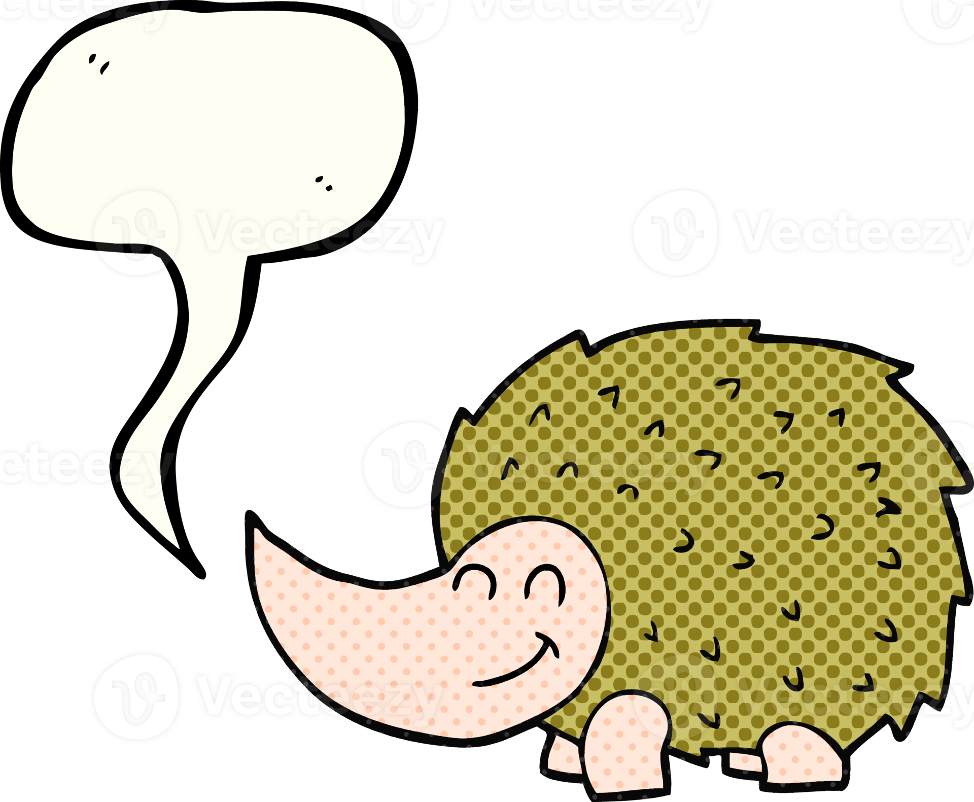 Comic Book Speech Bubble Cartoon Hedgehog 36495178 Png