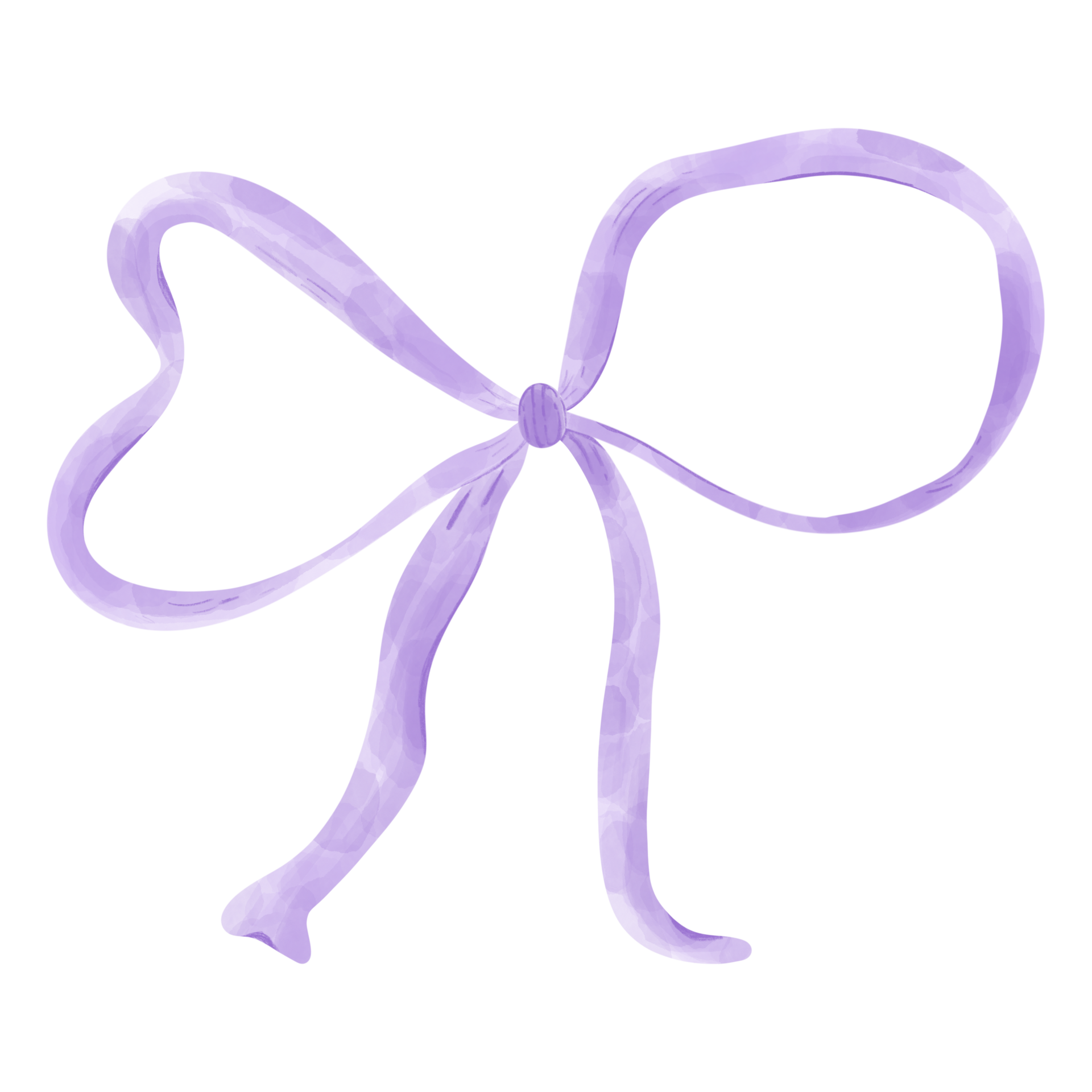 Purple bow watercolor 36496264 PNG
