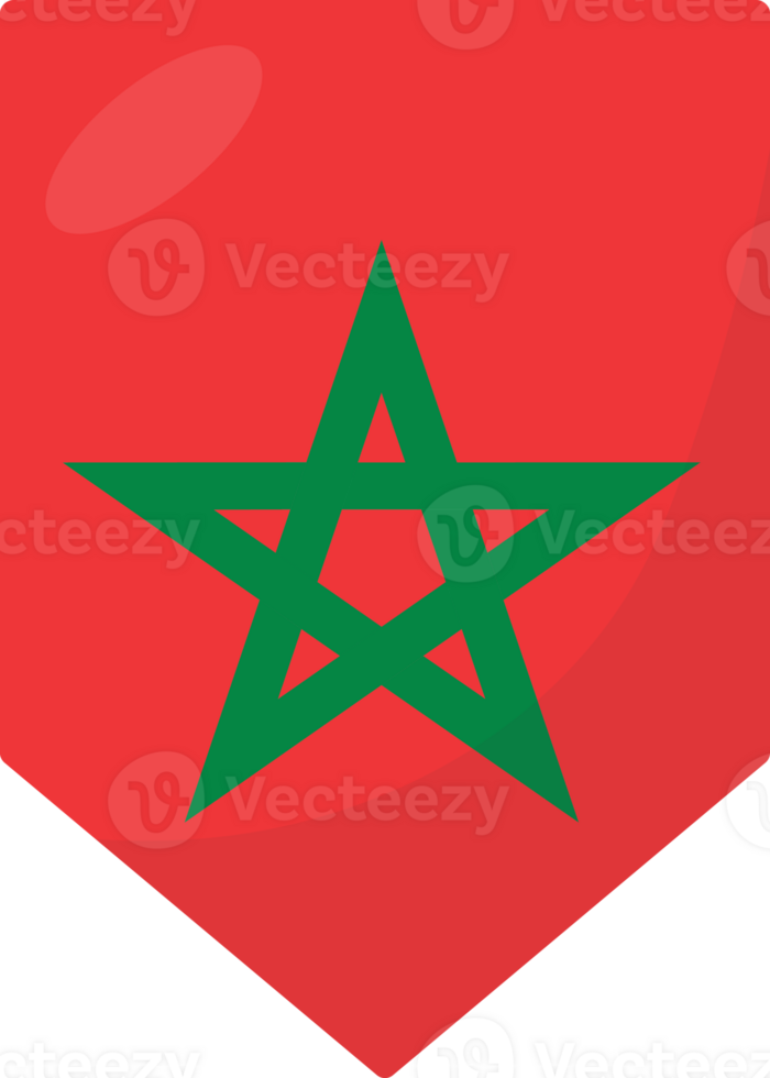 Marocko Flagga Vimpel 3d Tecknad Serie Stil 36497104 Png