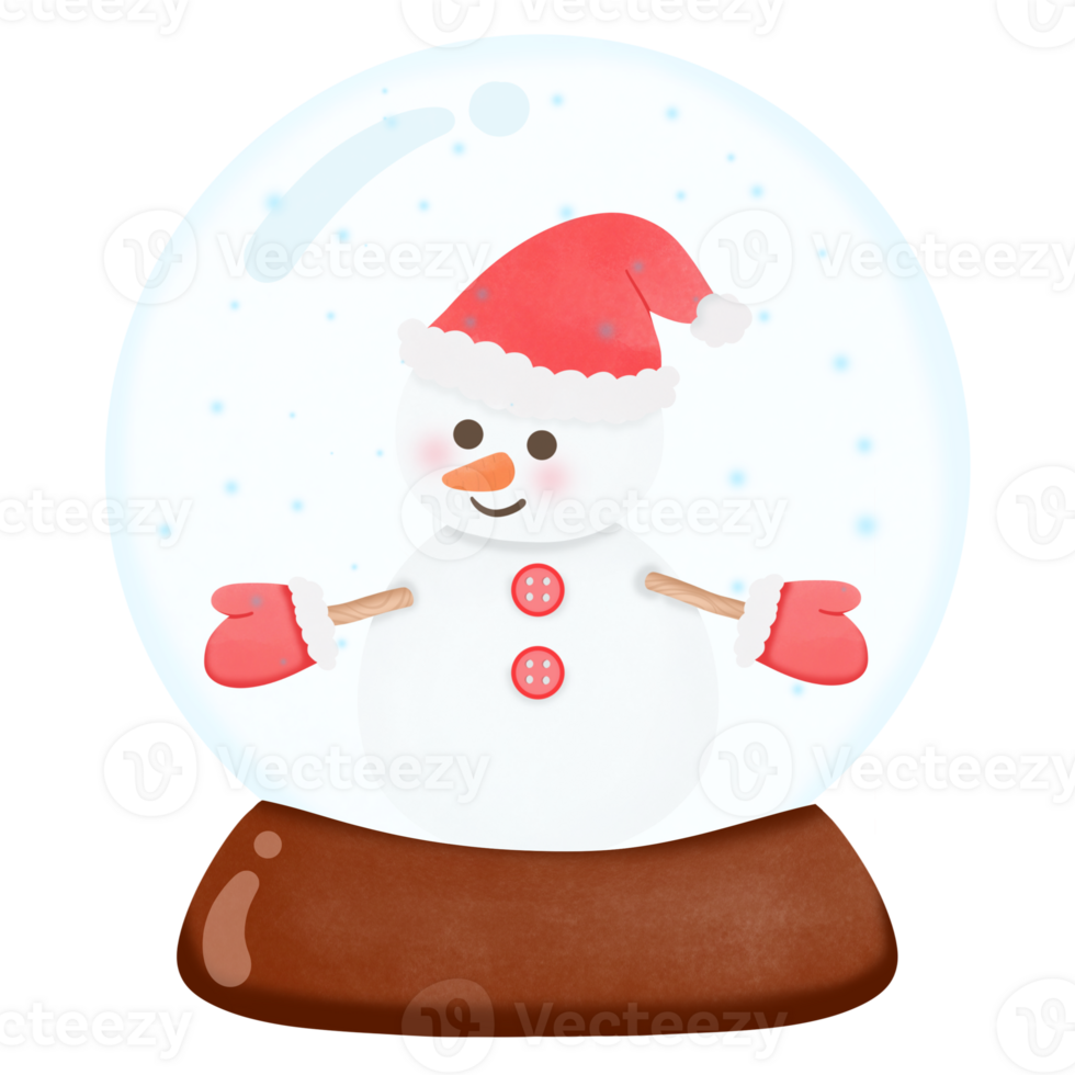 snowman in a snow globe on transparent background 36502653 PNG