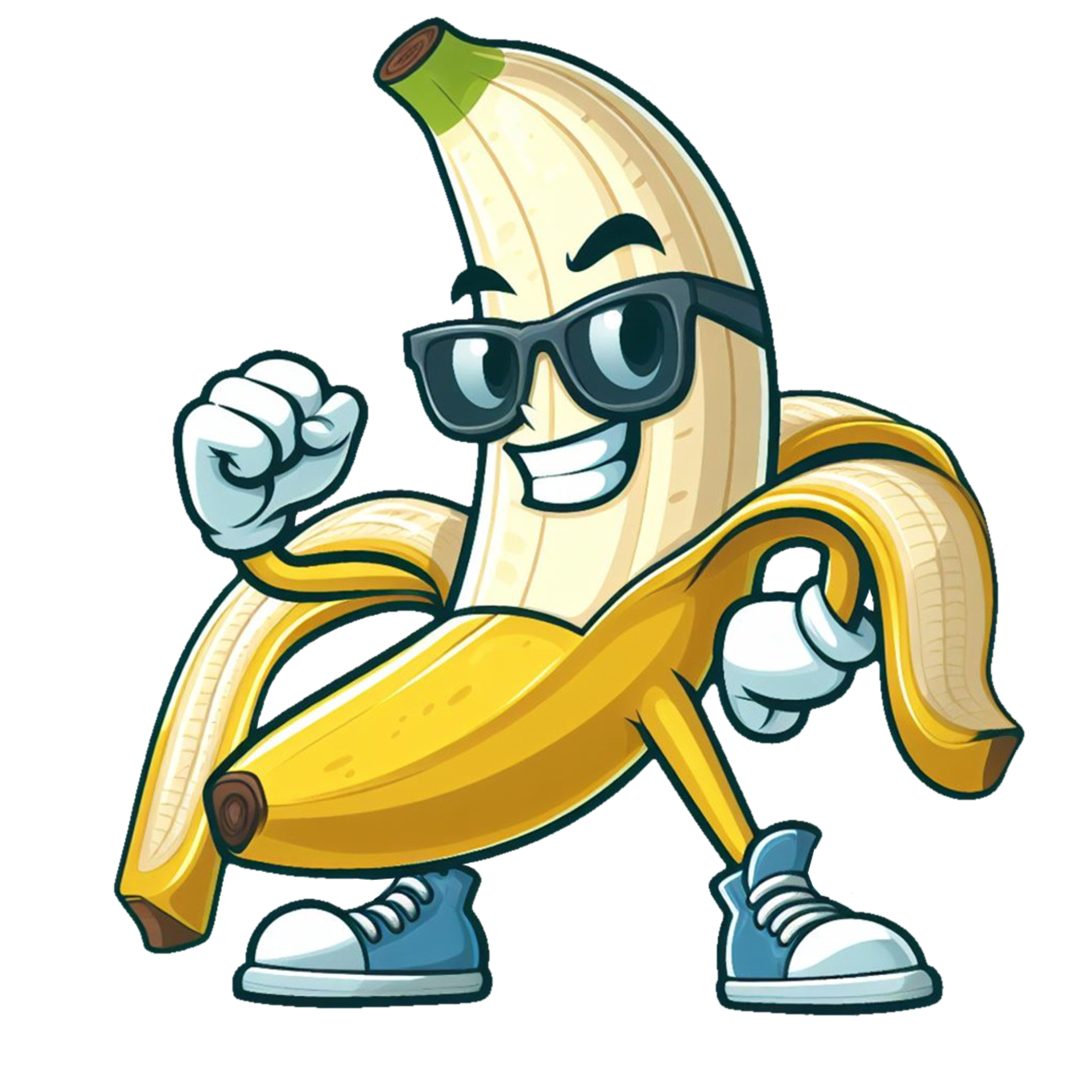 Funny banana cartoon graphic illustration 36512852 PNG