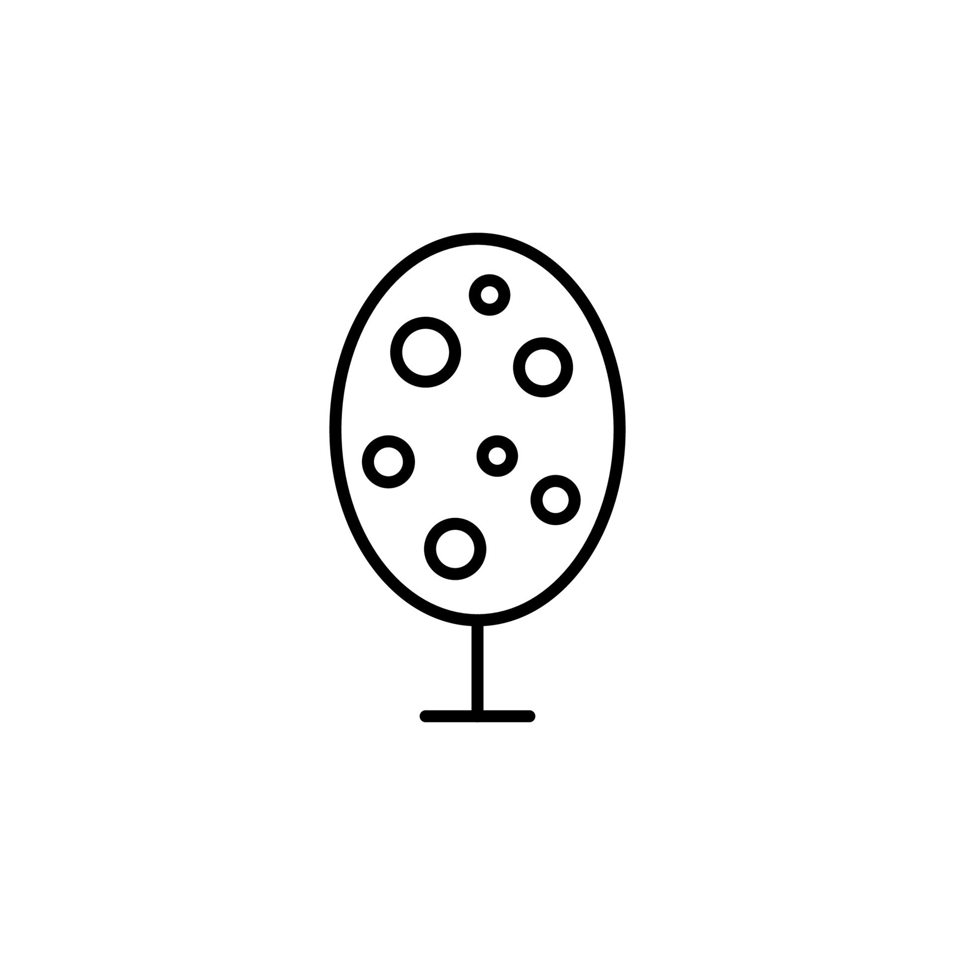 Tree Vector Lined Simple Sign 36516152 Vector Art at Vecteezy