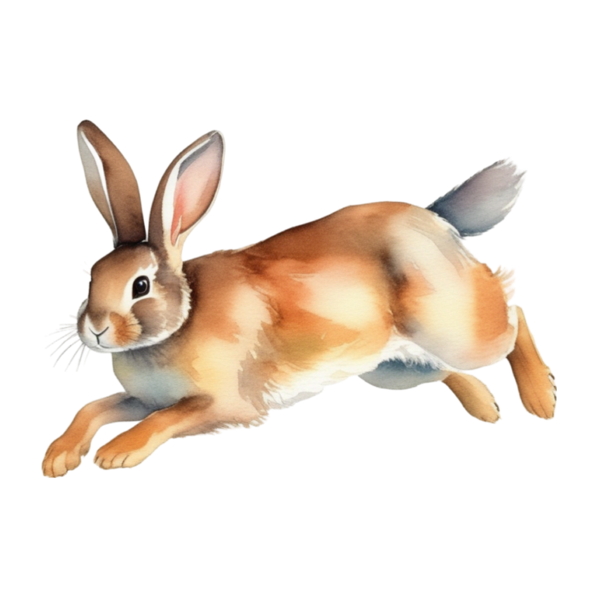 Cute rabbit watercolor illustration clipart 36518412 PNG