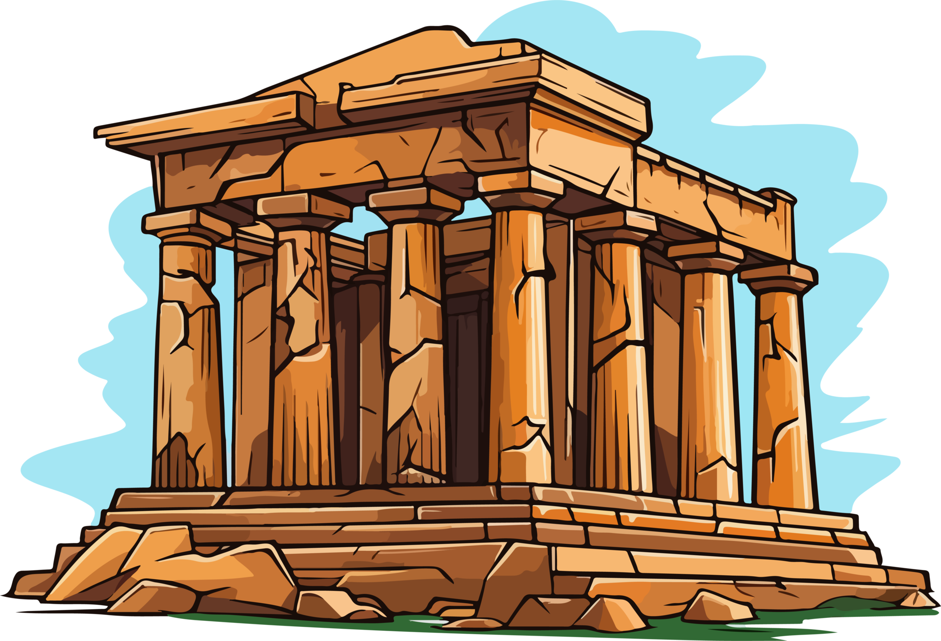 Ai Generated Ancient Temple Clipart Design Illustration 36518721 Png