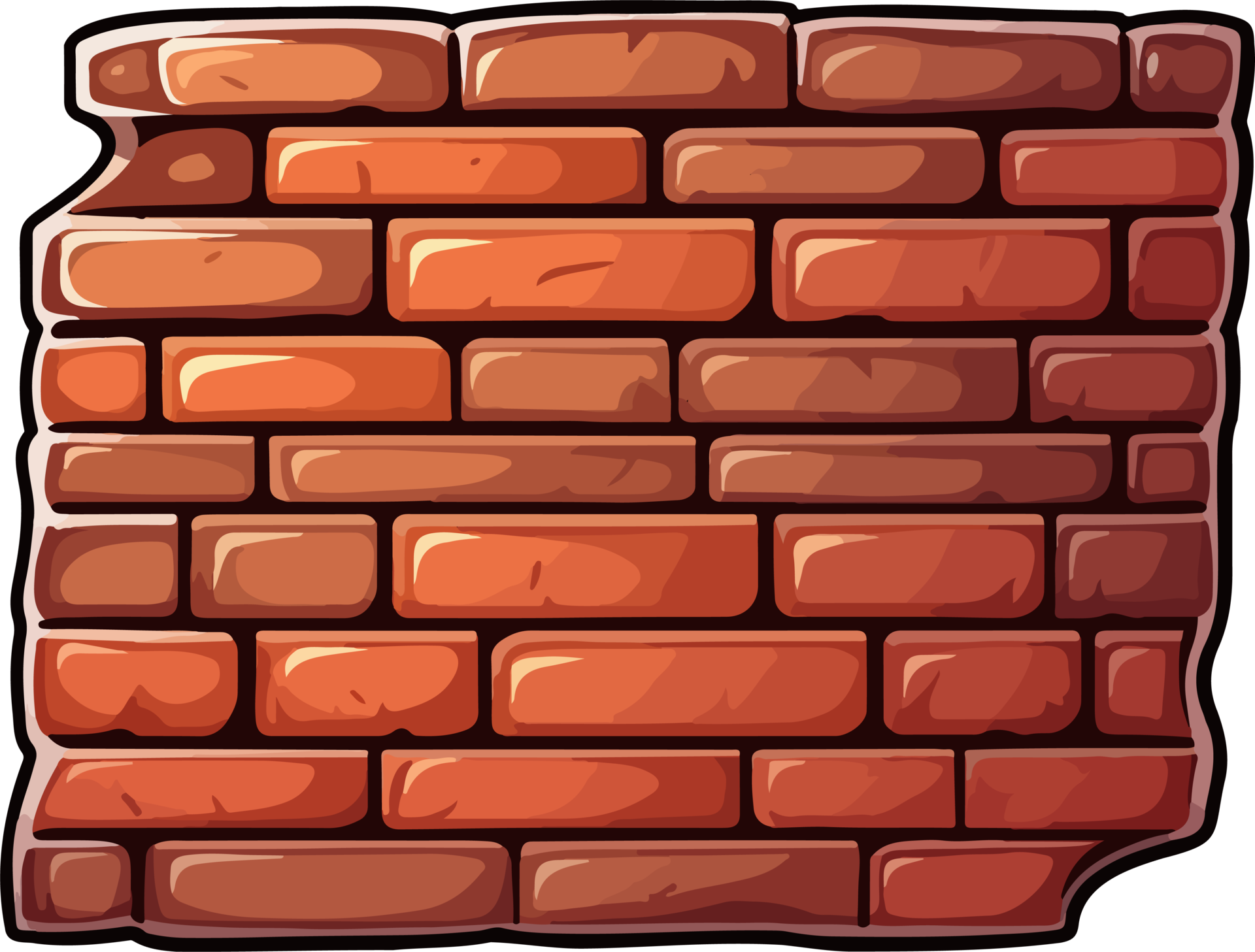 AI generated Brick wall clipart design illustration 36519223 PNG