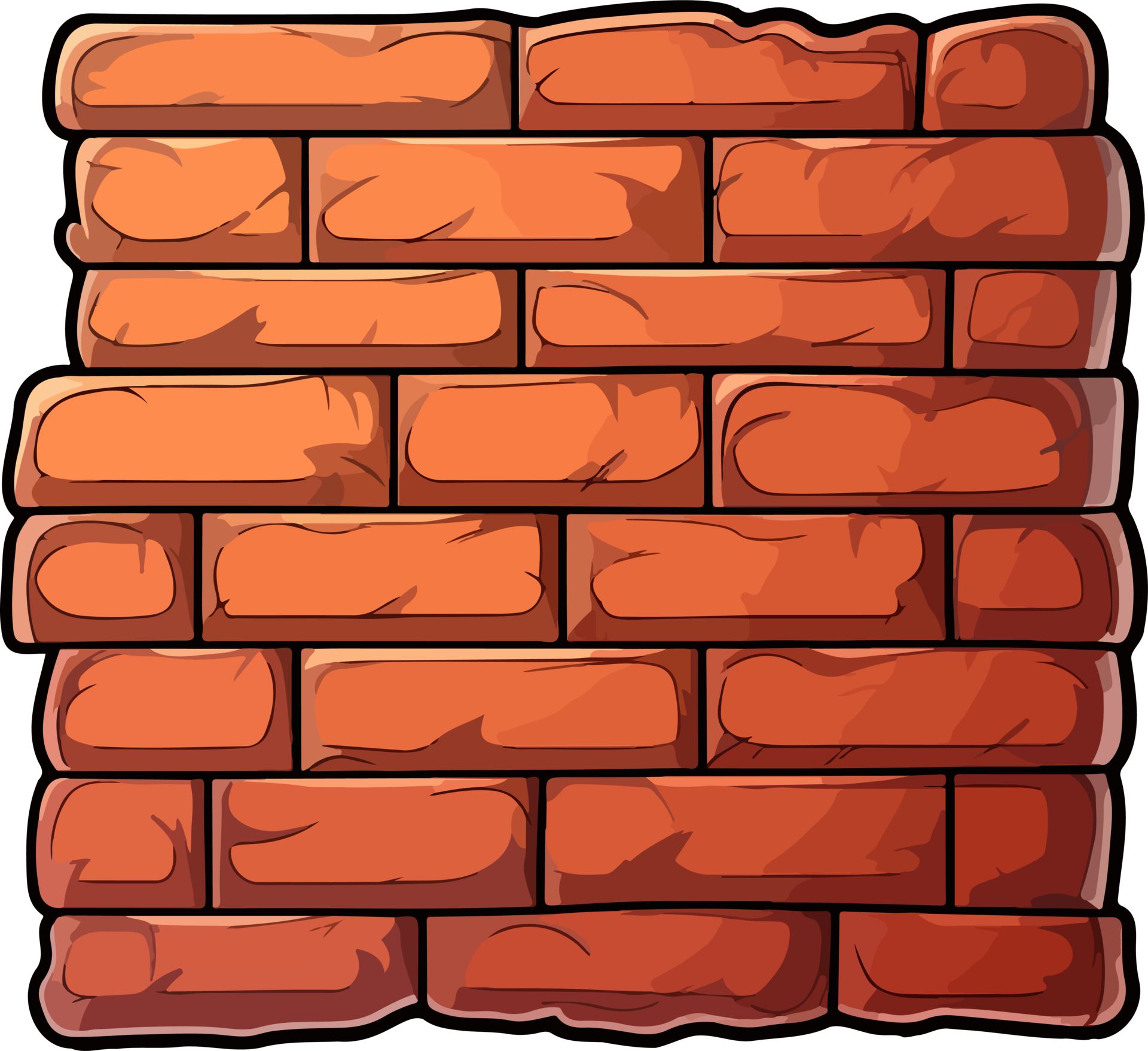 AI generated Brick wall clipart design illustration 36519240 PNG