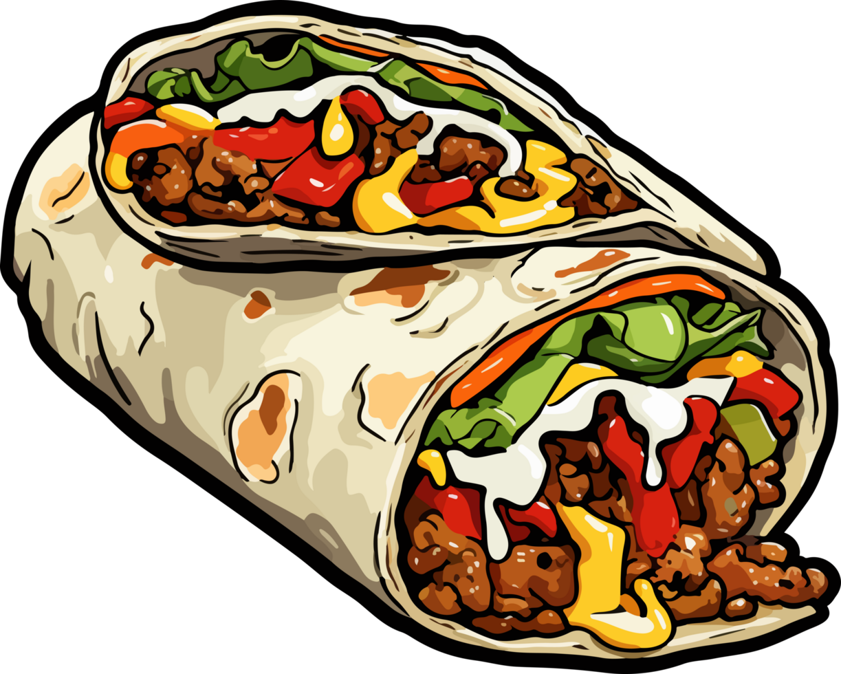 AI generated Burrito clipart design illustration 36519269 PNG