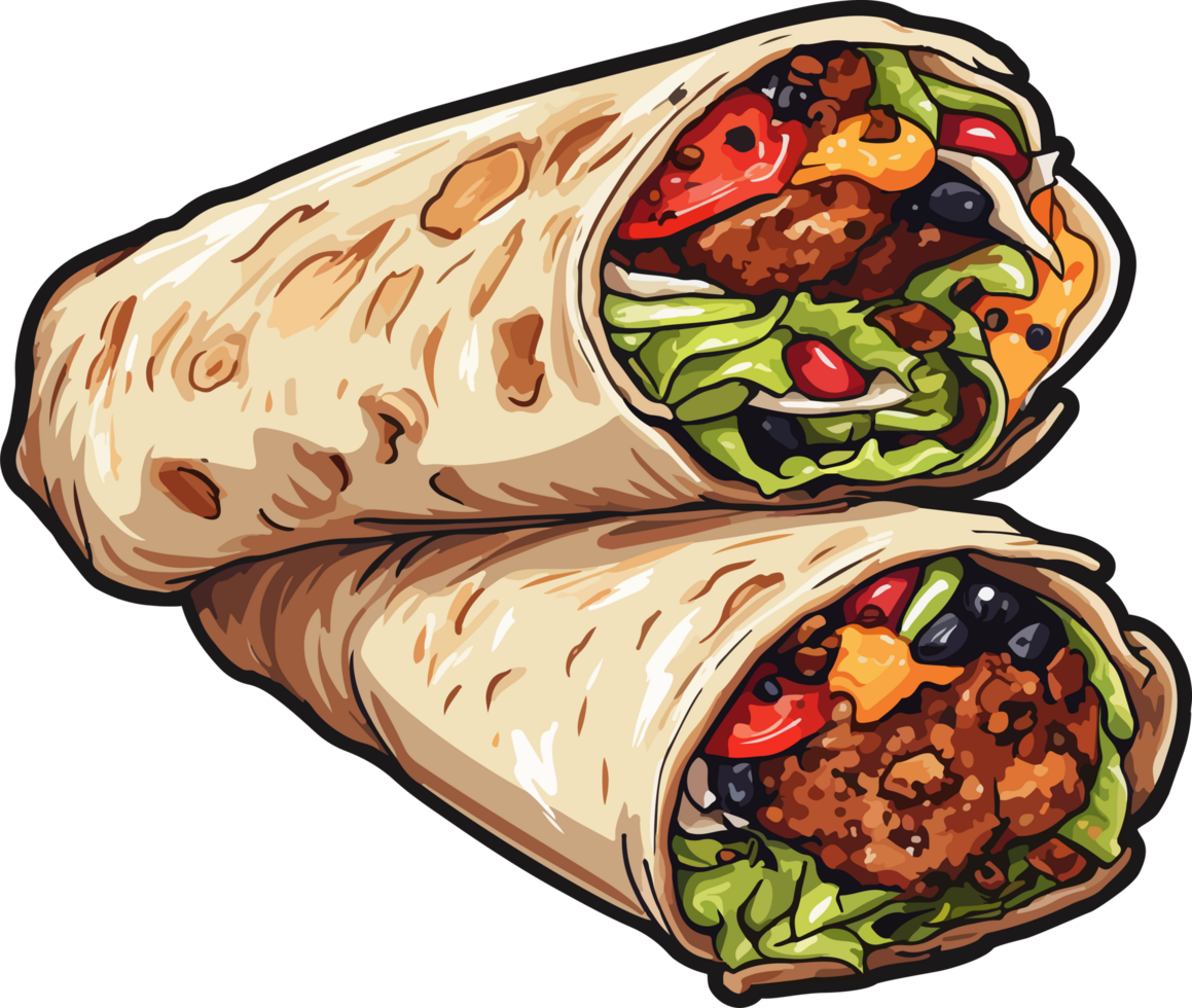 AI generated Burrito clipart design illustration 36519278 PNG