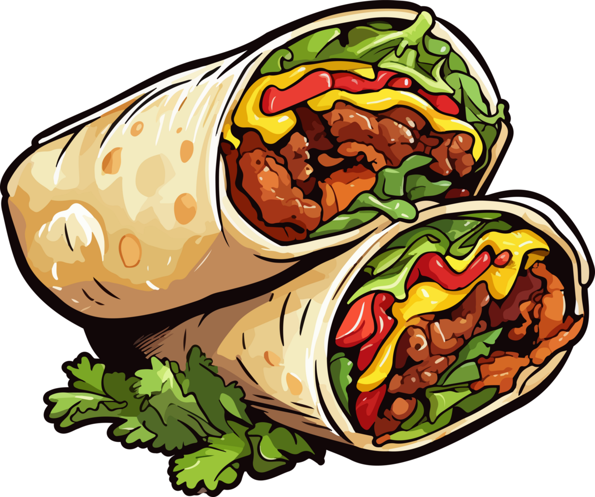 AI generated Burrito clipart design illustration 36519280 PNG