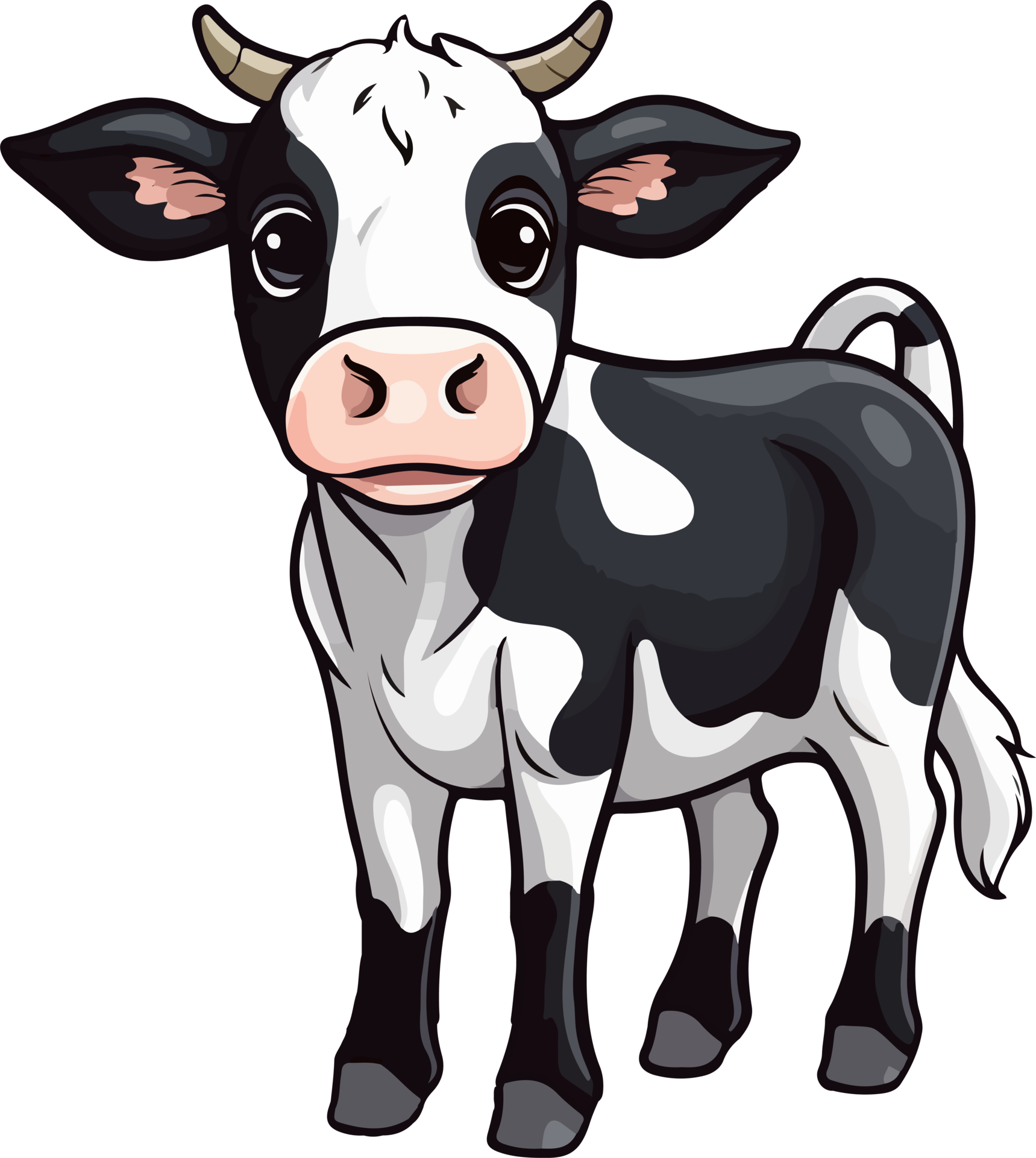 AI generated Cute cow clipart design illustration 36520267 PNG