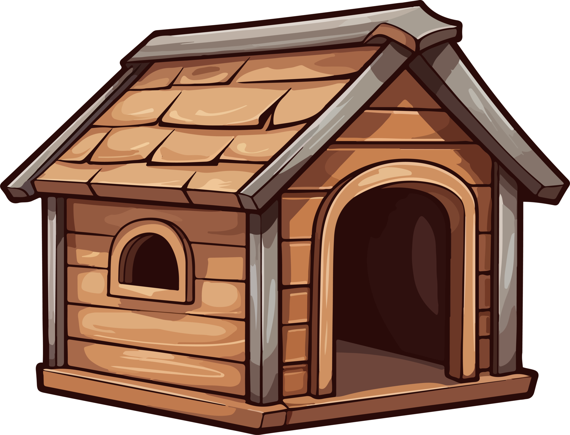 ai généré chien maison clipart conception illustration 36520443 PNG
