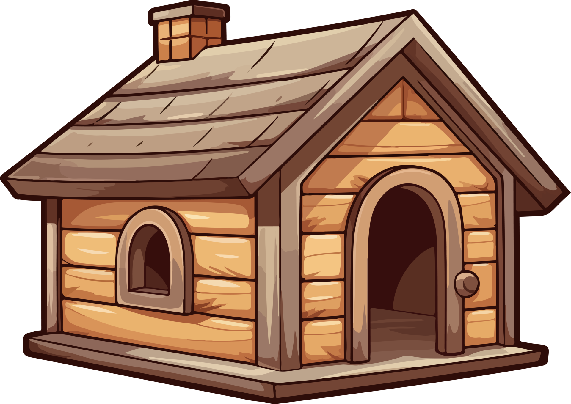 AI generated Dog house clipart design illustration 36520445 PNG