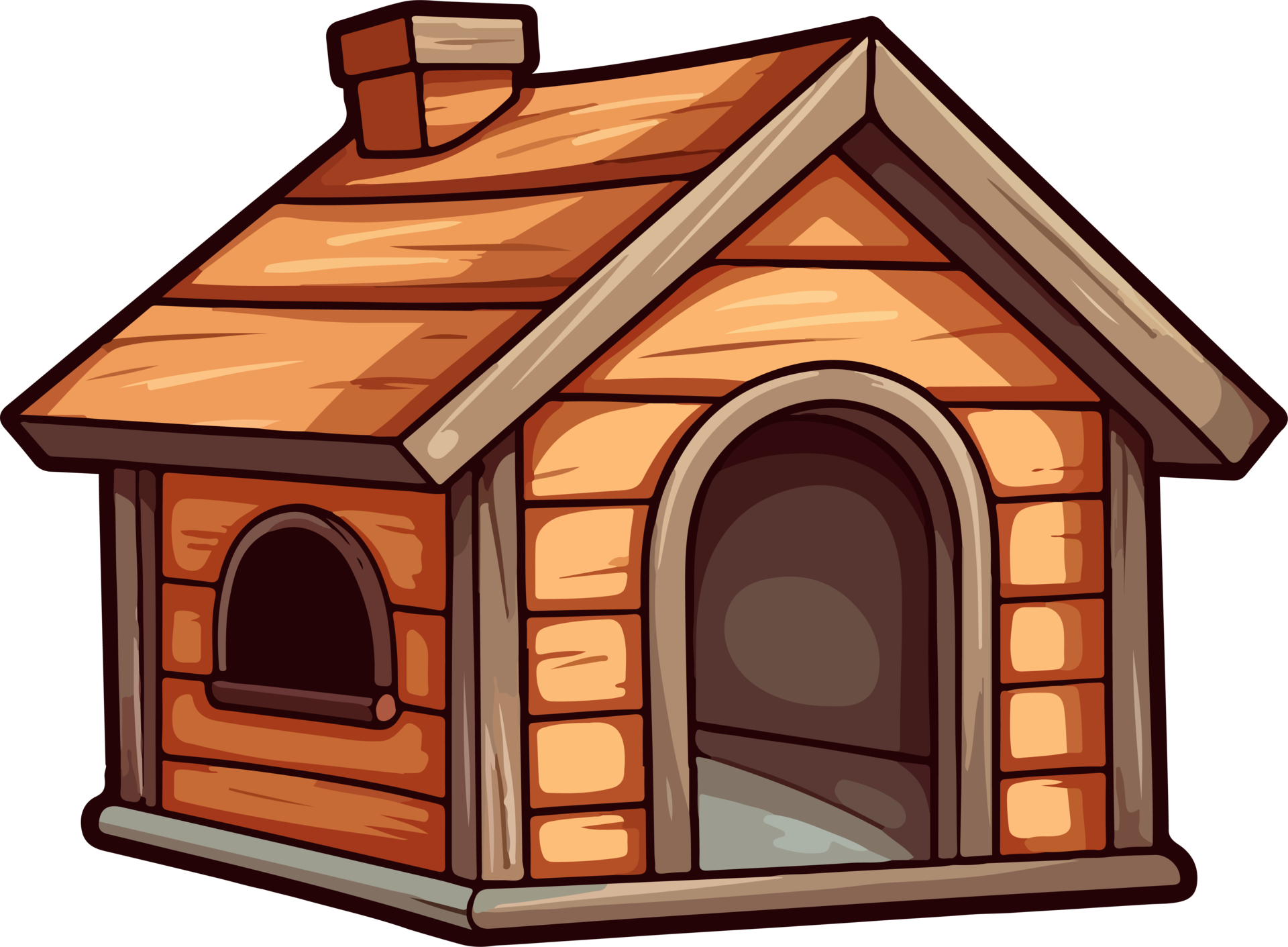 AI generated Dog house clipart design illustration 36520446 PNG