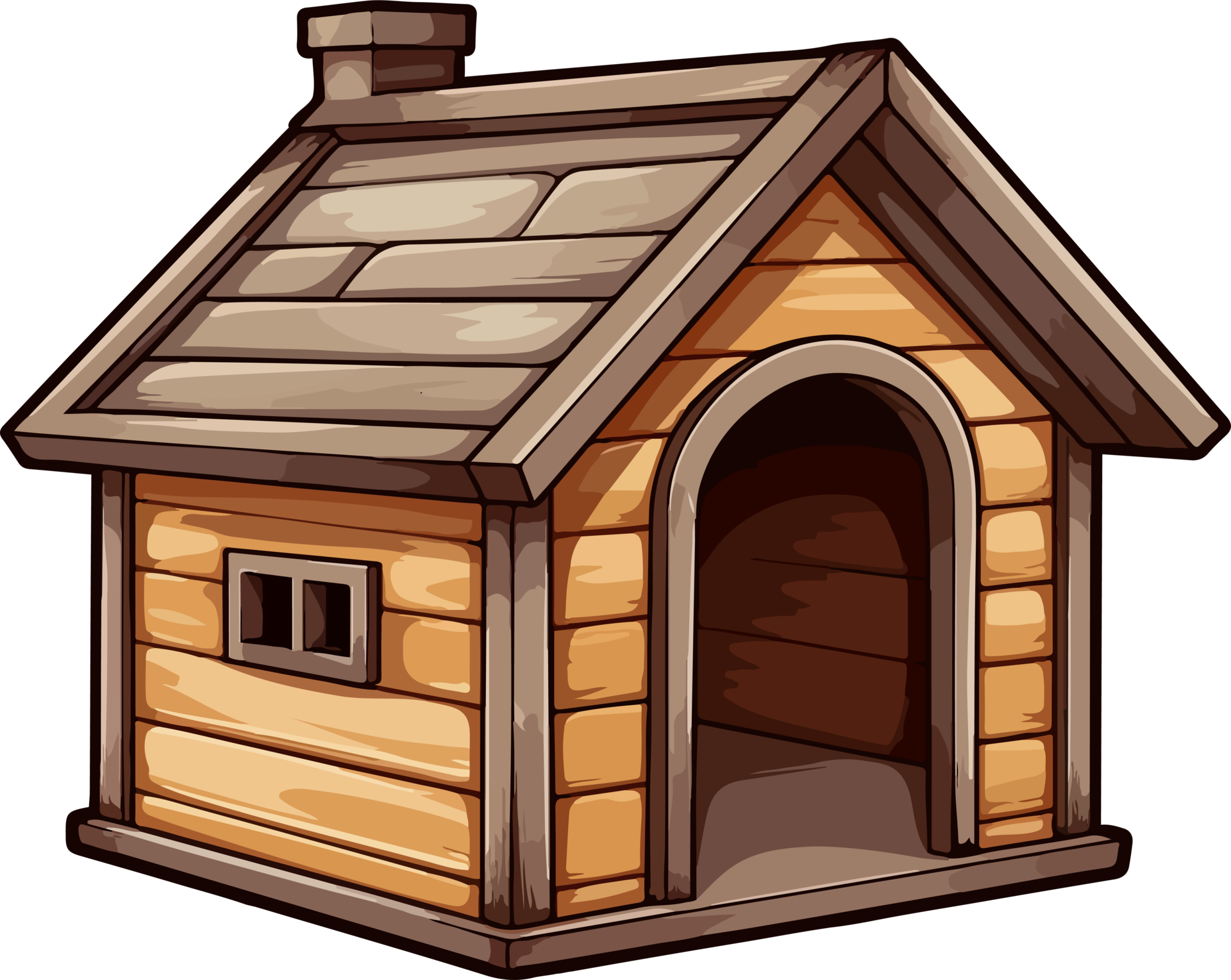 AI generated Dog house clipart design illustration 36520448 PNG
