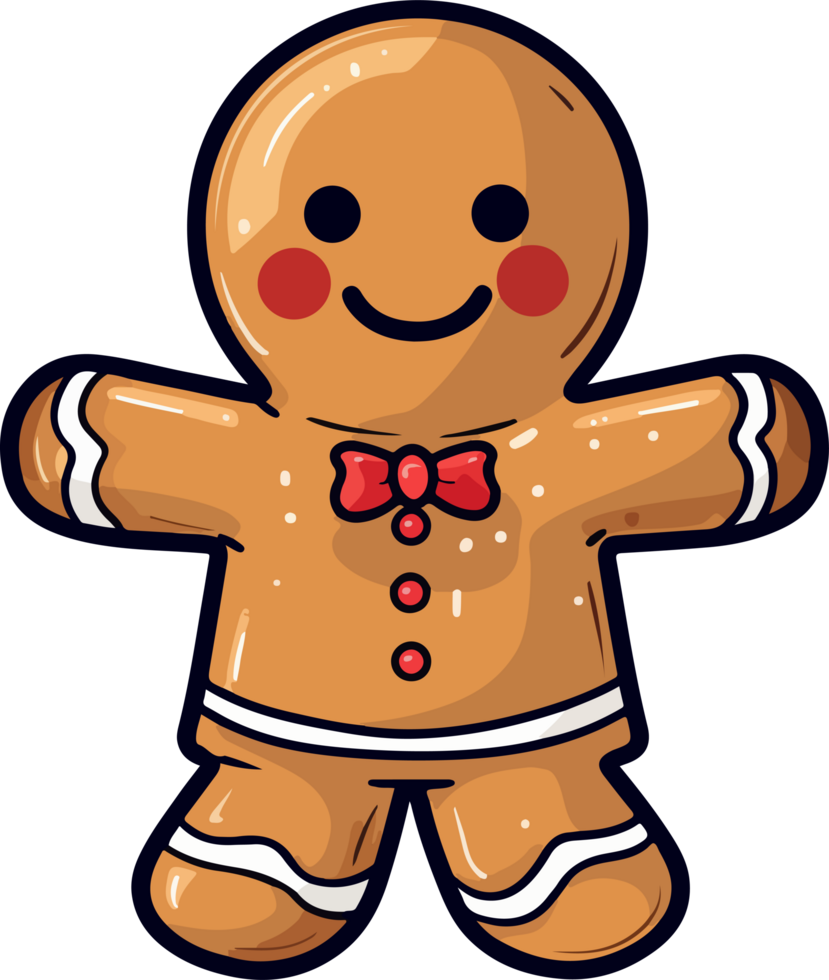 Ai Generated Gingerbread Man Clipart Design Illustration 36520568 Png