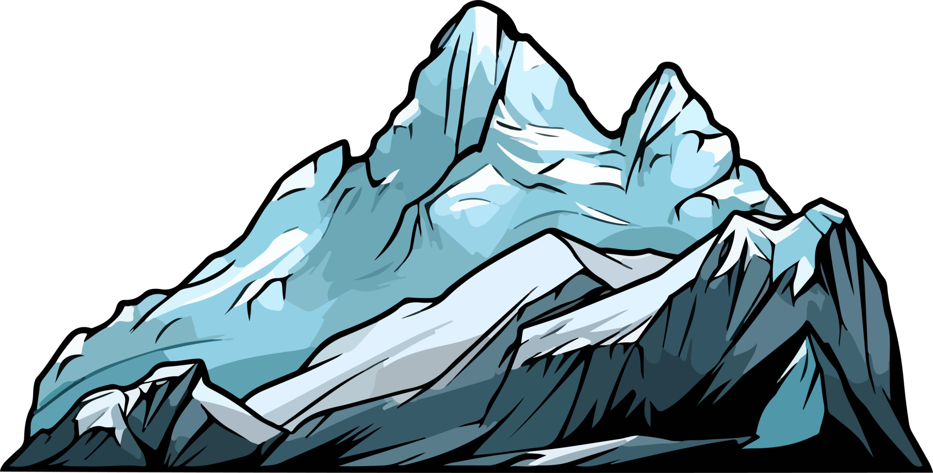 AI generated Mountain clipart design illustration 36520590 PNG