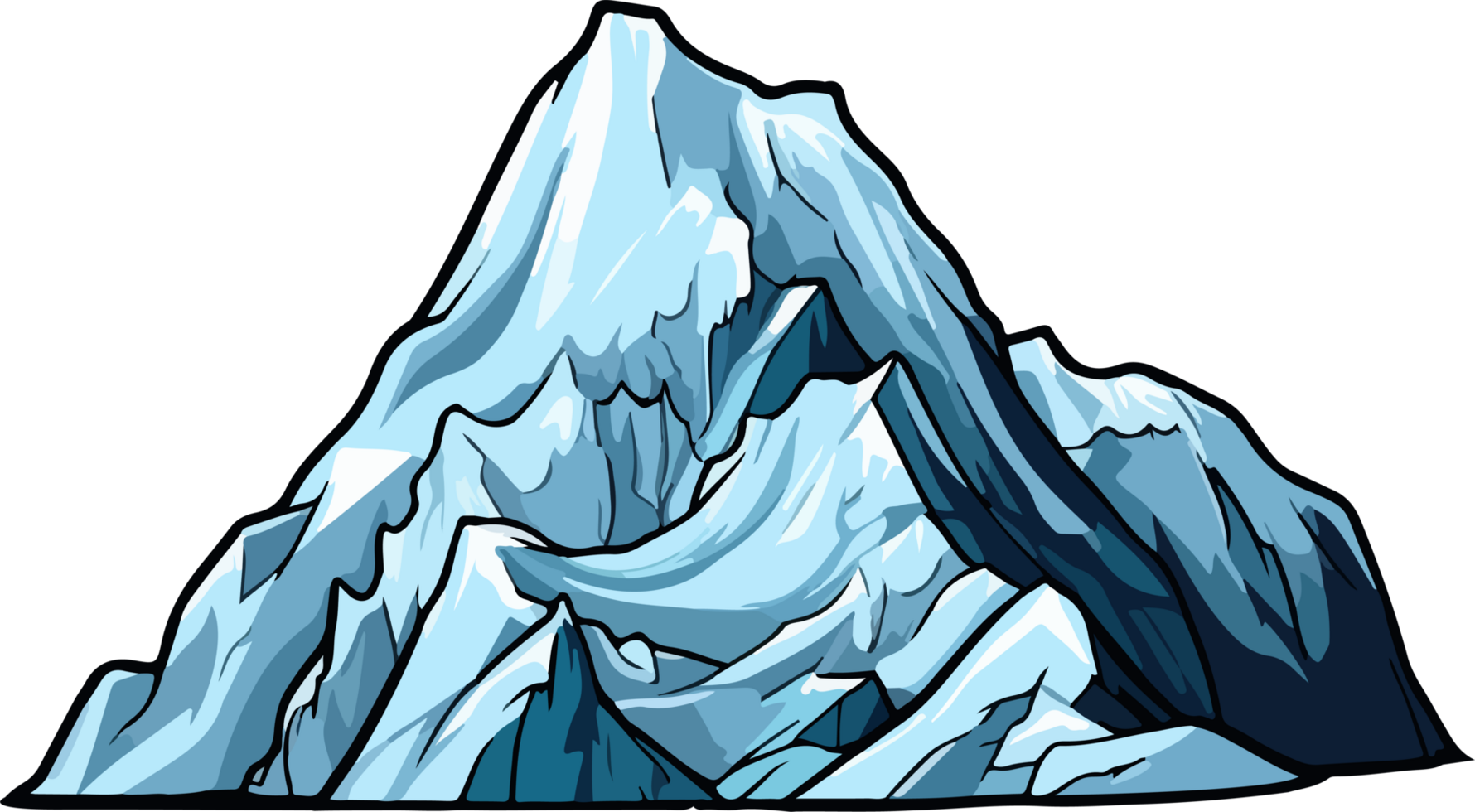AI generated Mountain clipart design illustration 36520595 PNG