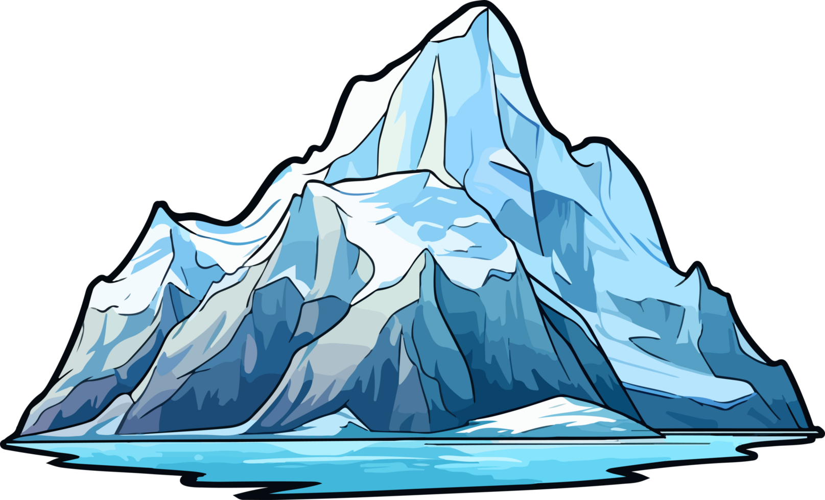 AI generated Mountain clipart design illustration 36520603 PNG