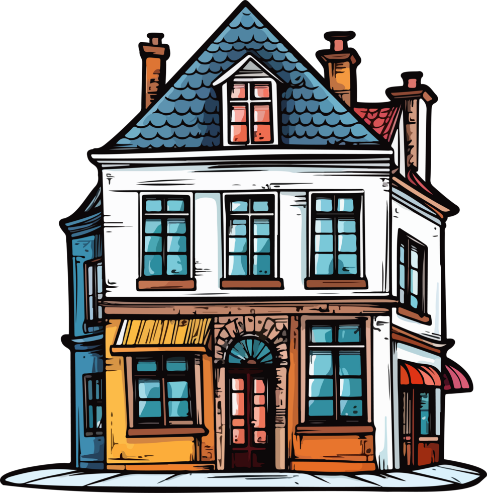 AI generated Vintage house clipart design illustration 36520719 PNG
