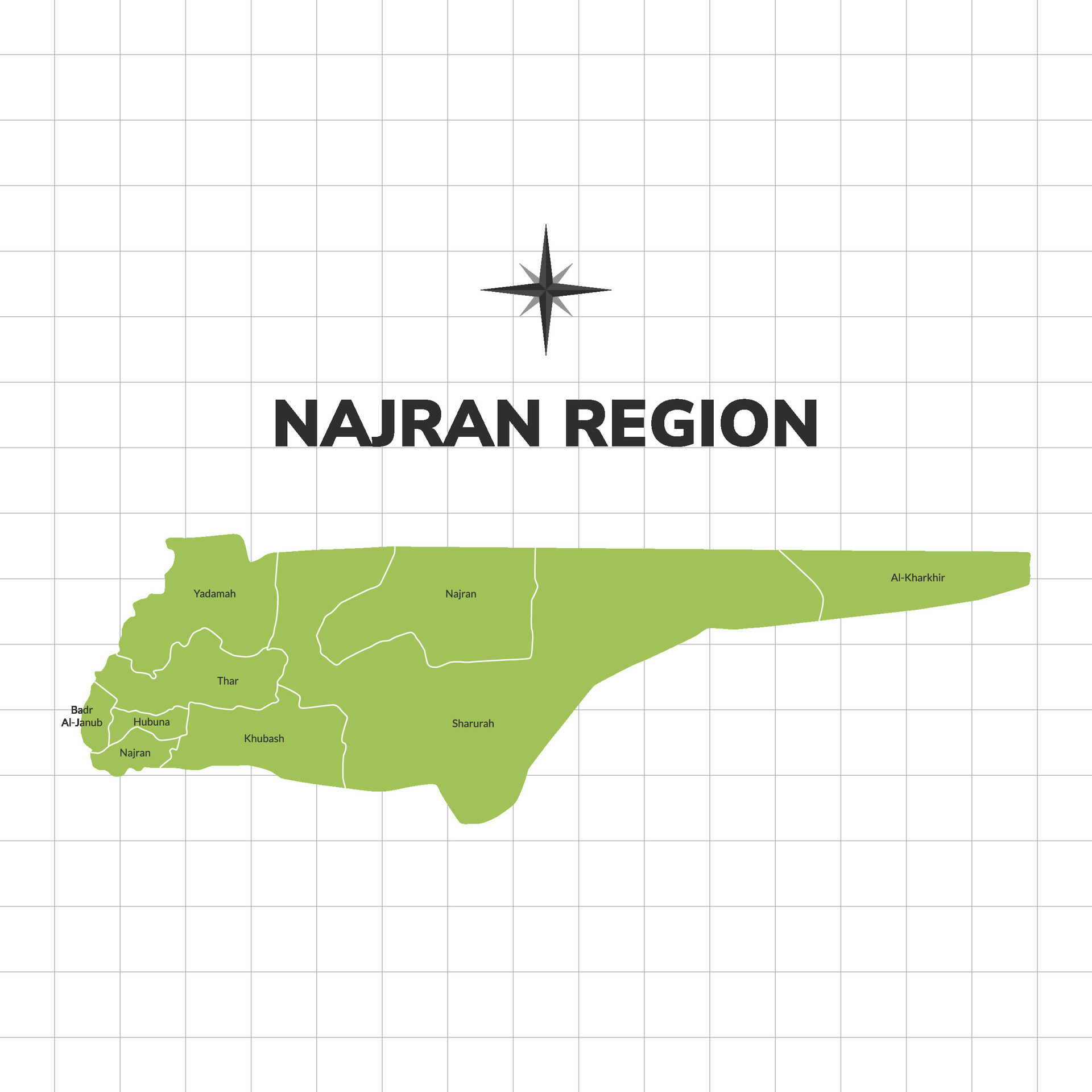 najrán región mapa ilustración. mapa de región en saudi arabia 36522073 Vector en Vecteezy