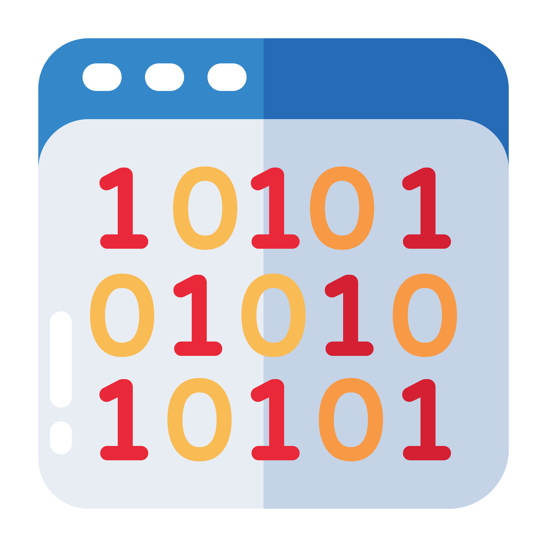 An icon design of binary code 36524026 Vector Art at Vecteezy