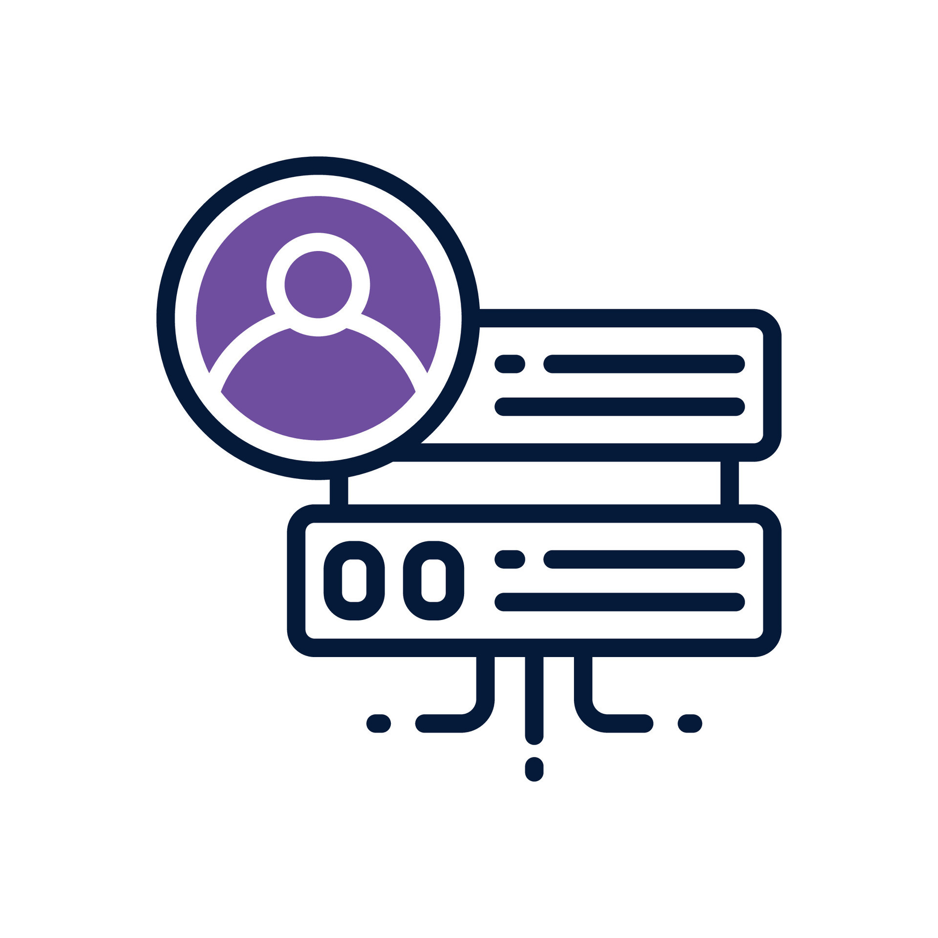 server admin icon. vector dual tone icon for your website, mobile ...